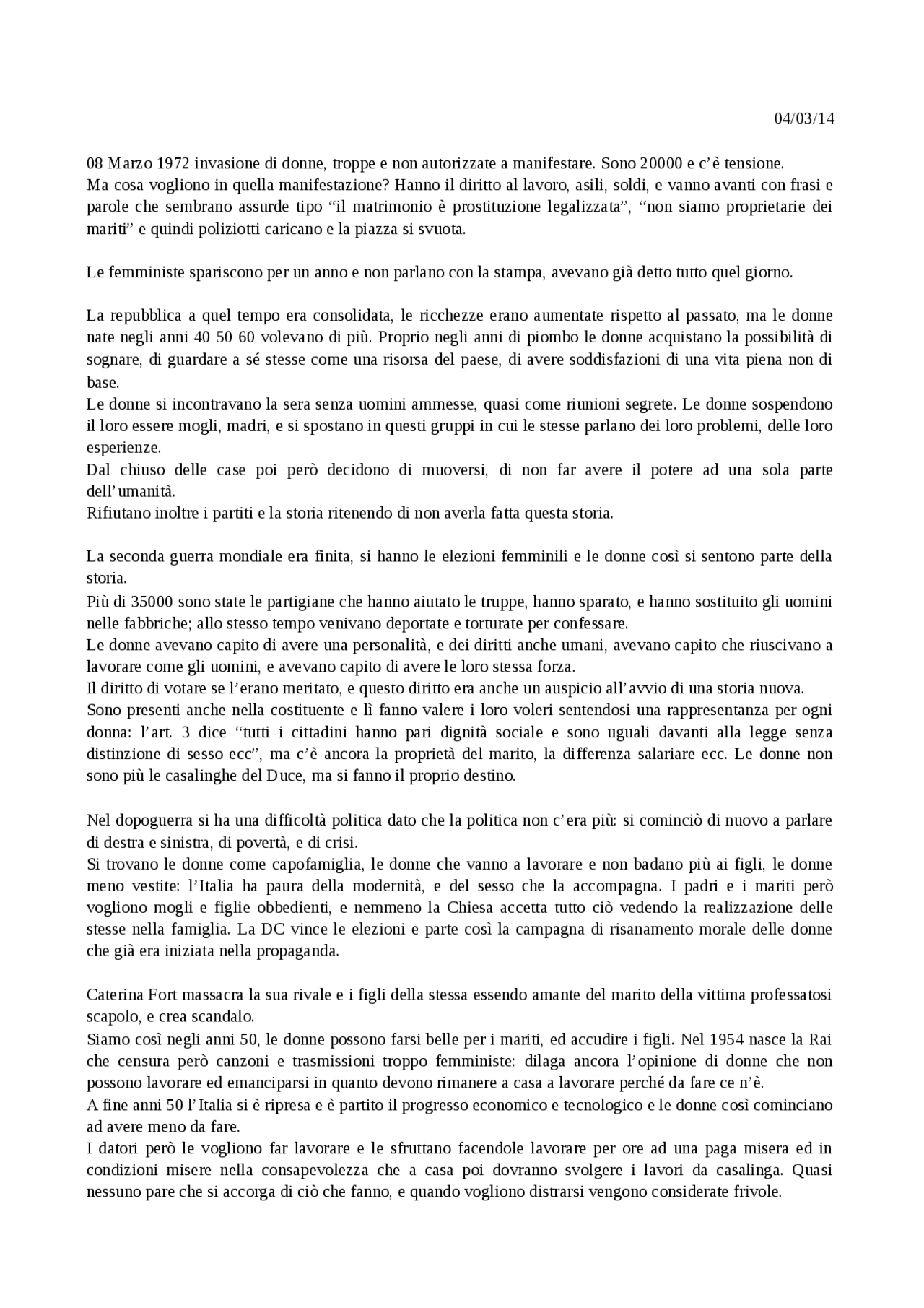 Appunti Diritto E Genere Docsity