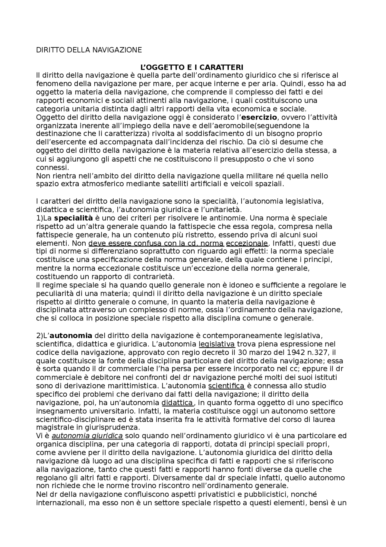 Navigazione Docsity