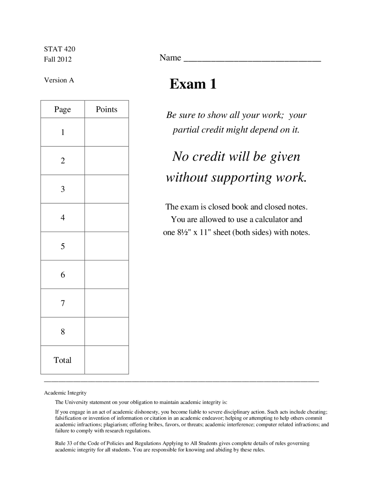 Midterm Solved Questions On Methods Of Applied Statistics Stat 420 Docsity