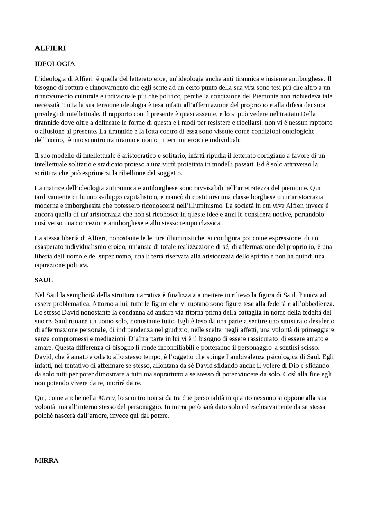 Alfieri Docsity