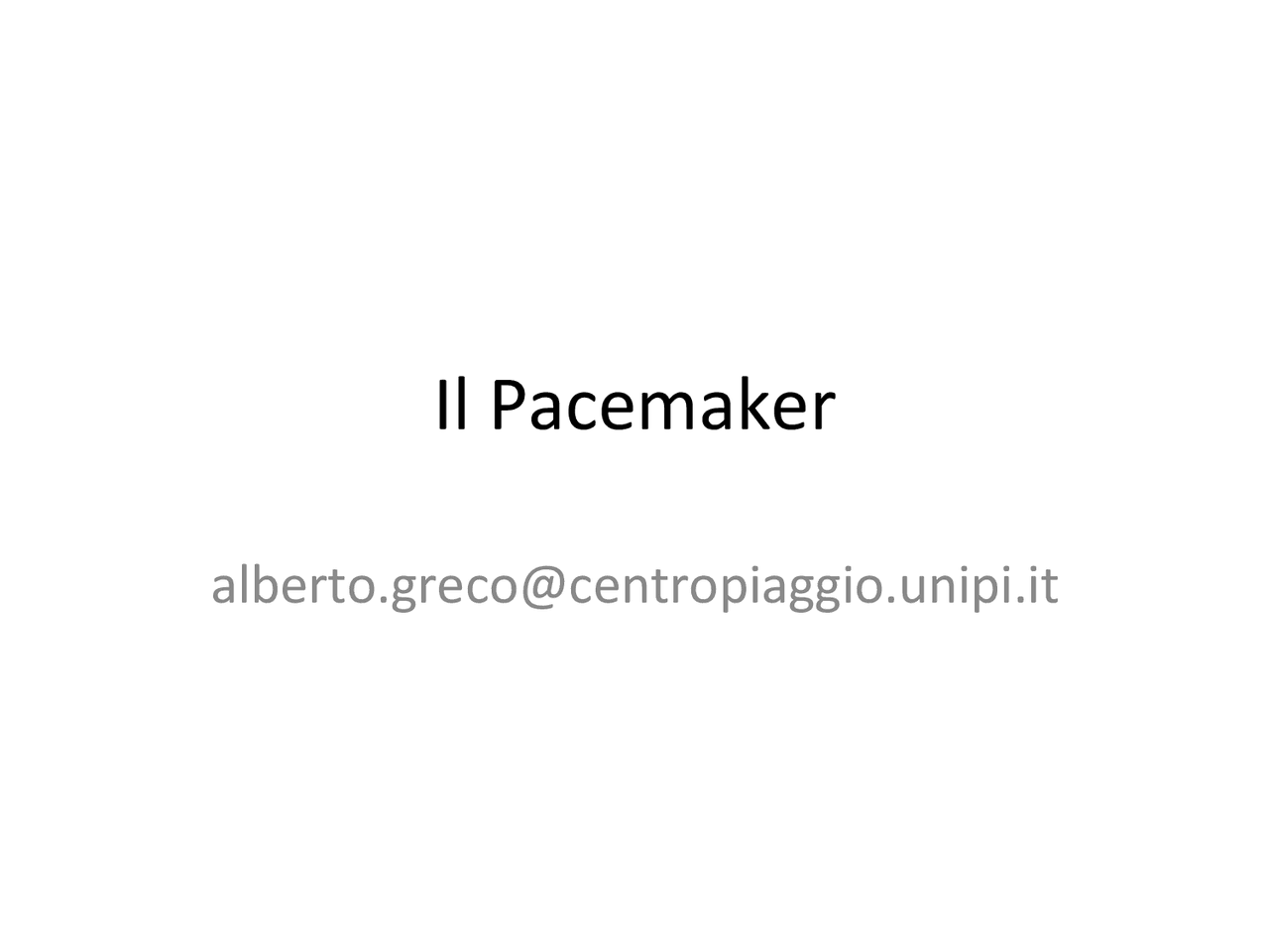 Slide Il Pacemaker Docsity