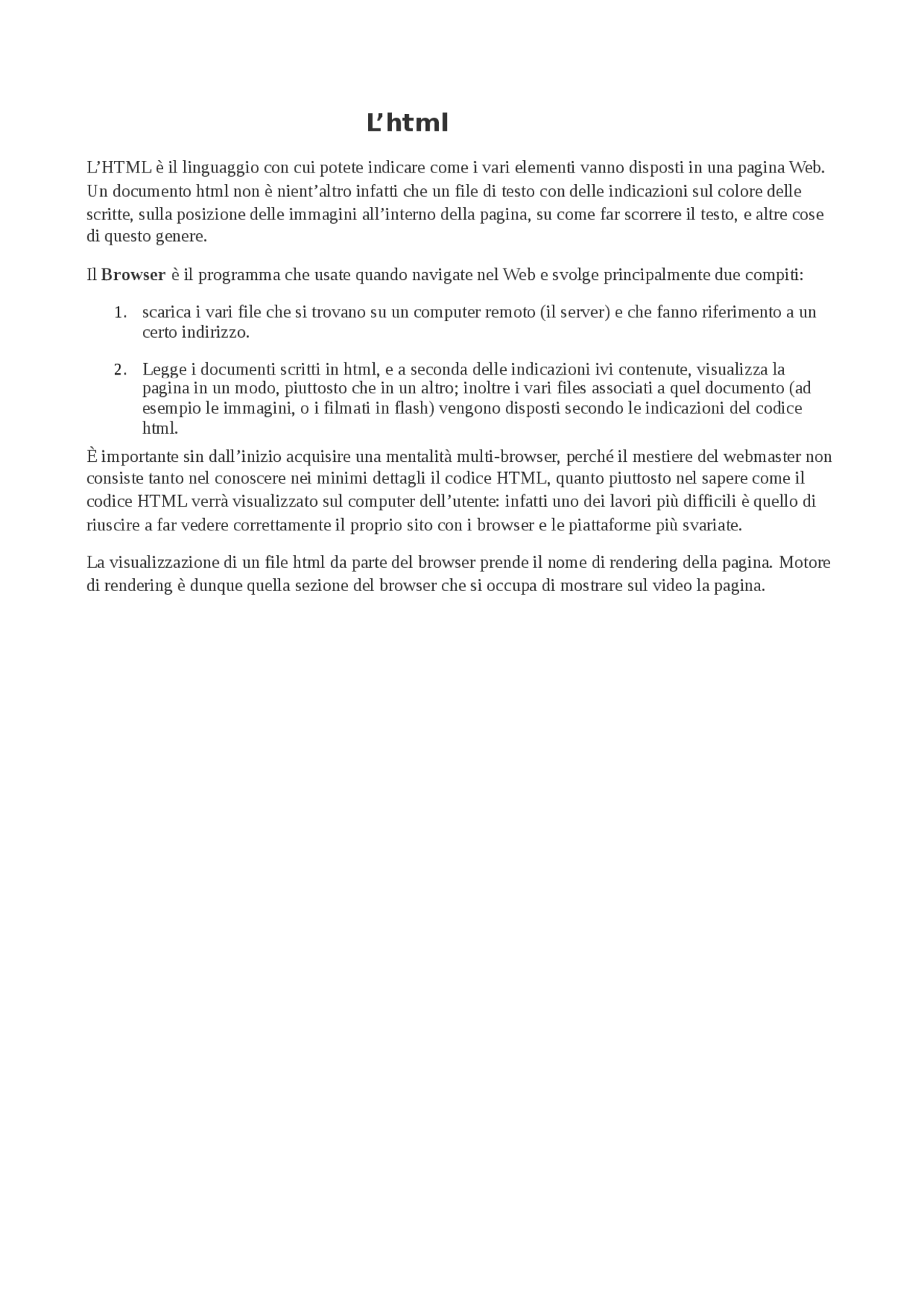 Html Docsity