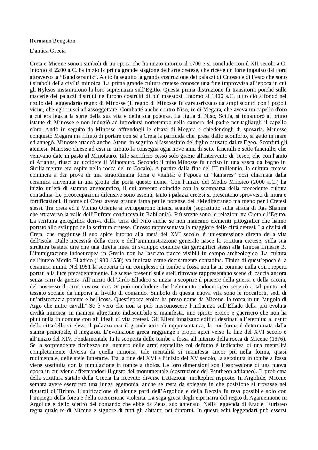 Esame Di Storia Greca Appunti Di Storia Docsity