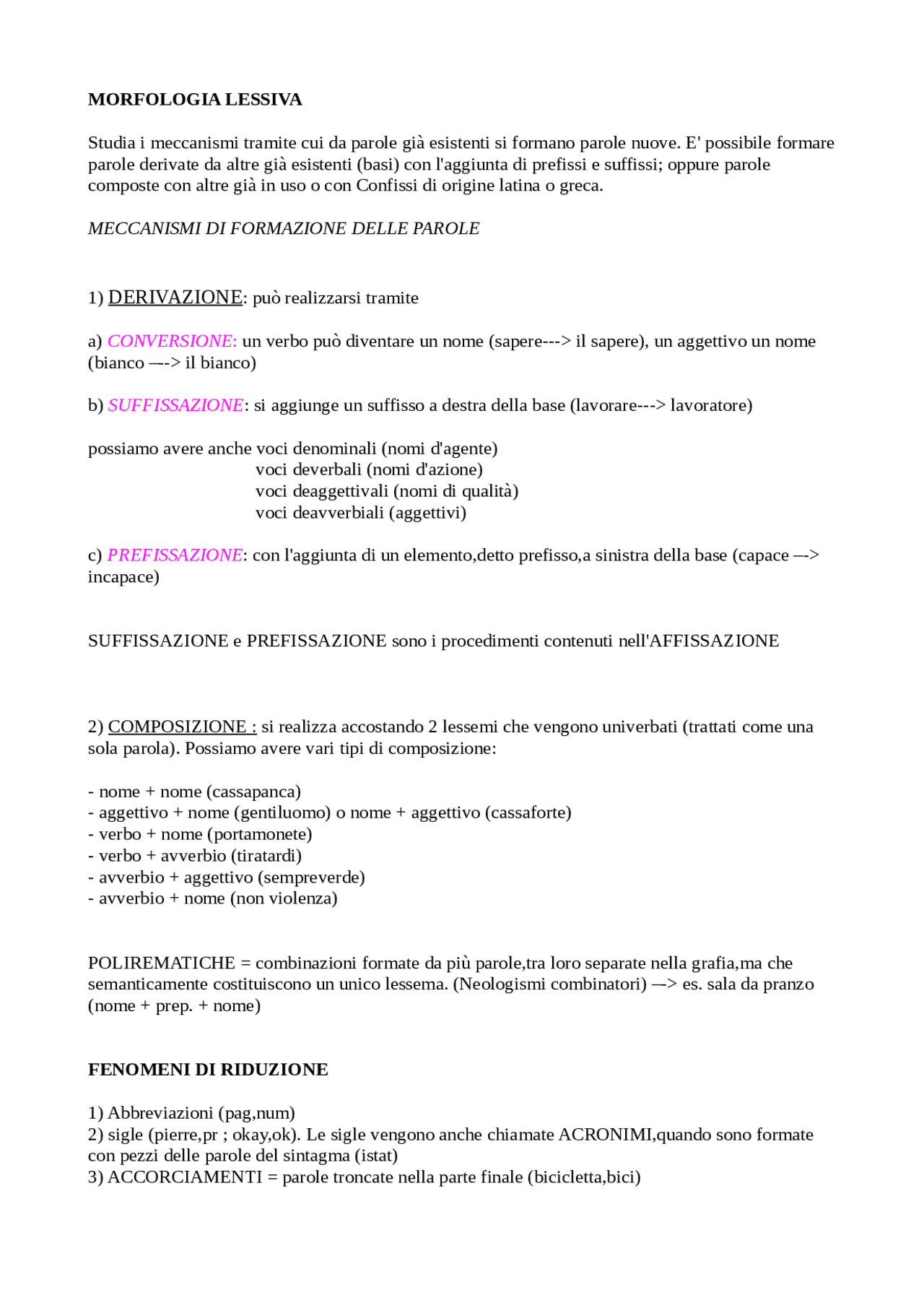 Modelli E Tecniche Di Scrittura Docsity