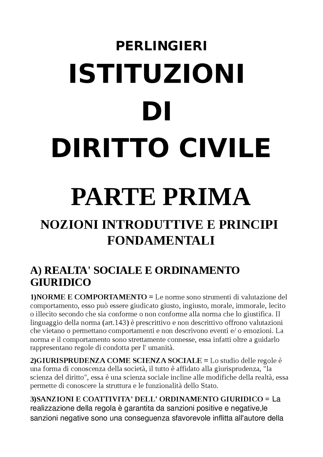 Perlingieri Istituzioni Di Diritto Civile Ultima Edizione Prima