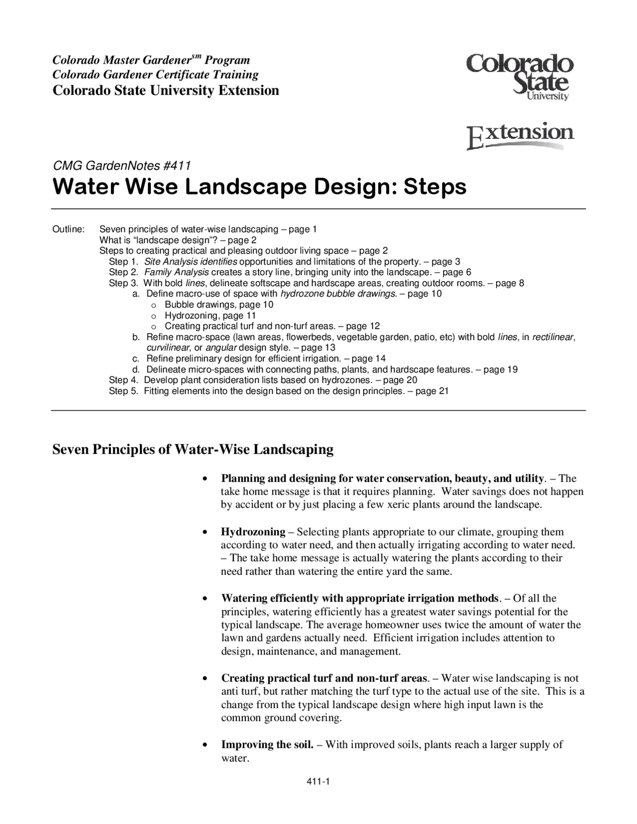 Principles Of Landscape Design Docsity