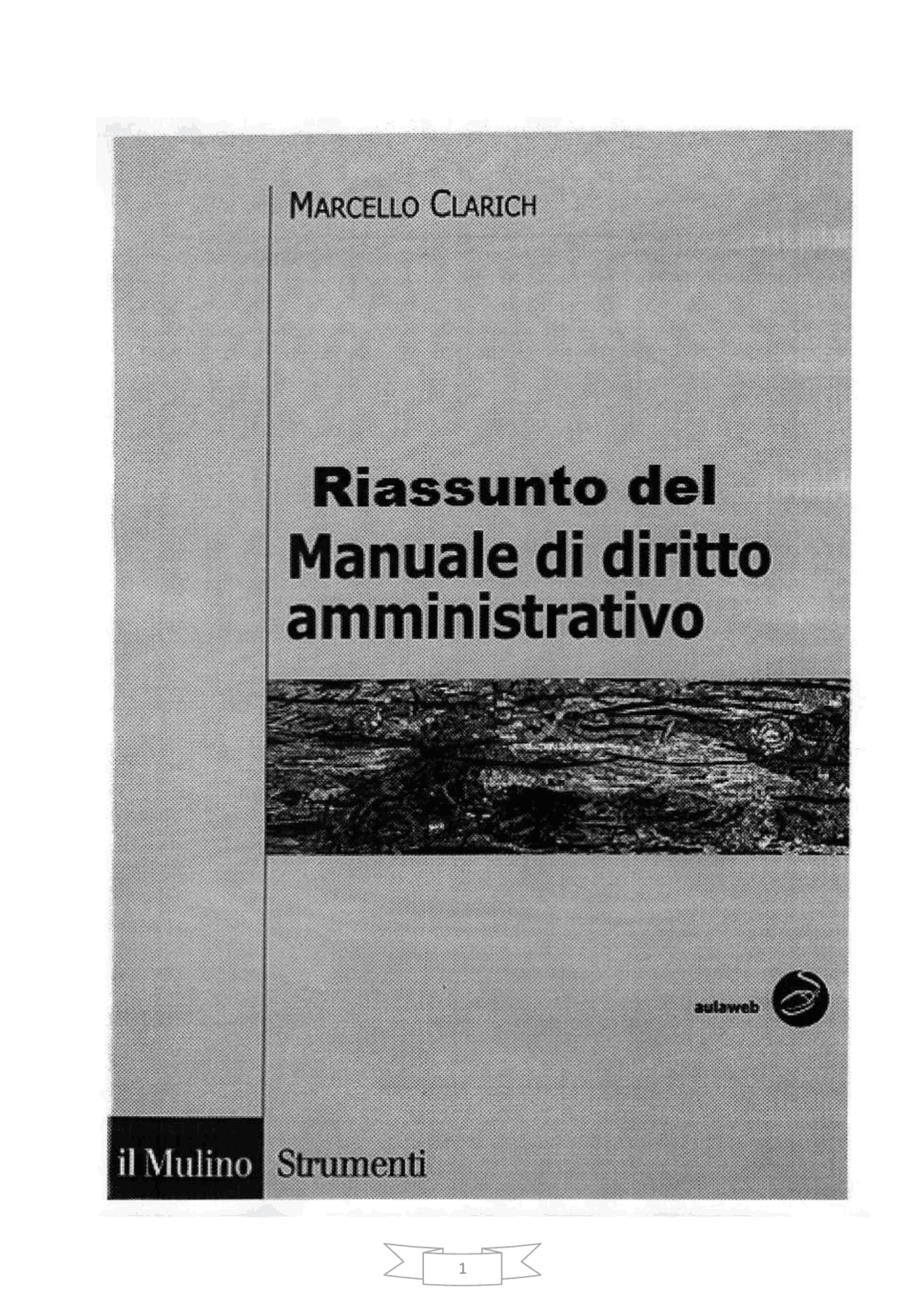 Riassunto Clarich Docsity