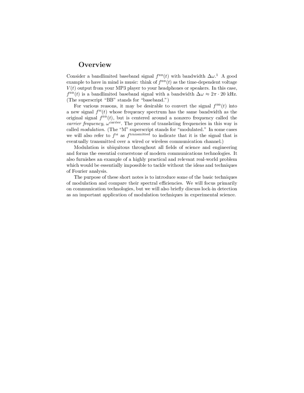 Modulation Docsity