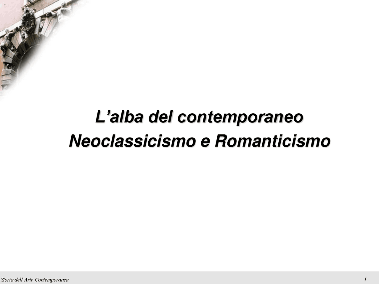 Neoclassicismo E Romanticismo Docsity