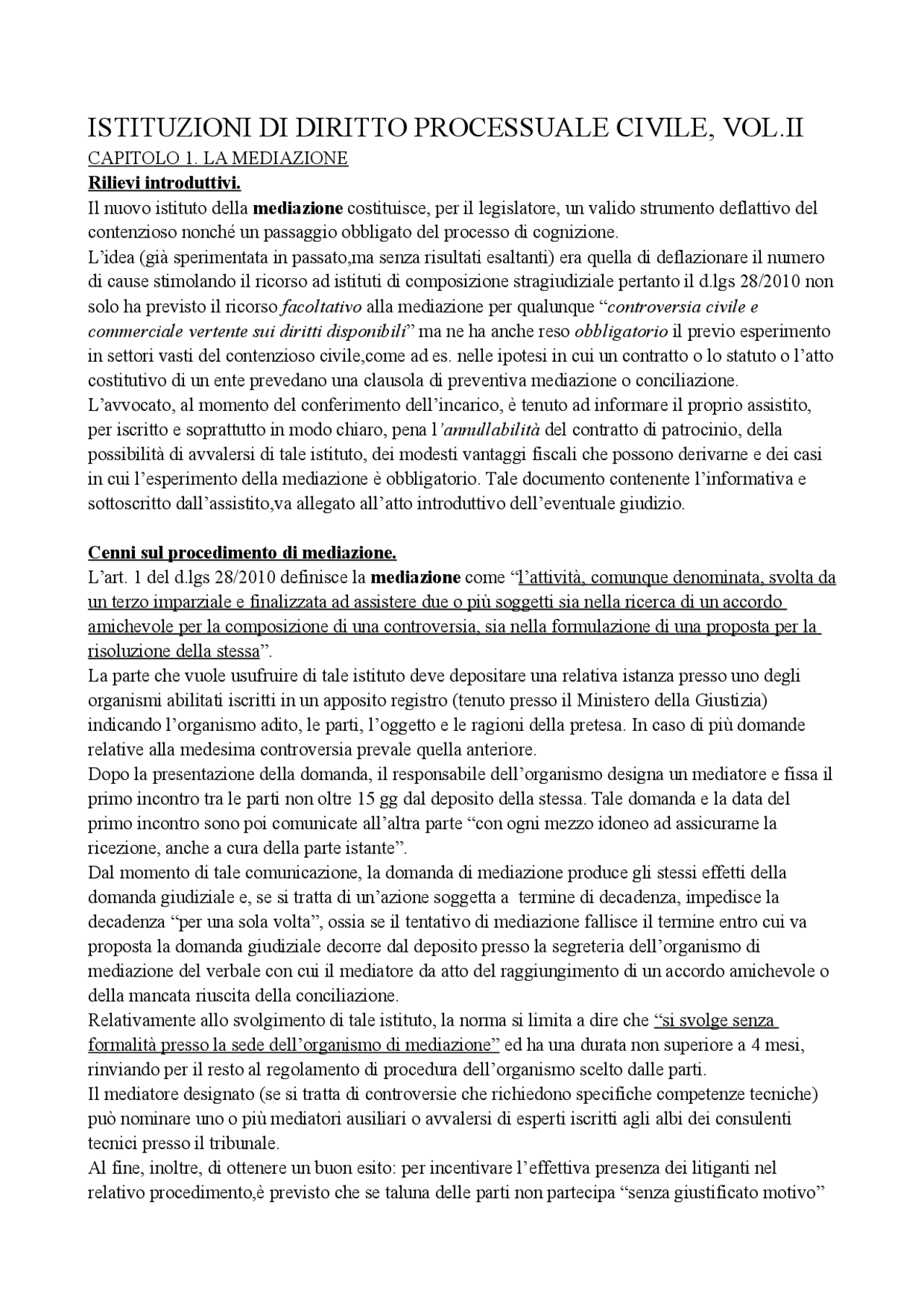 Istituzioni Di Diritto Processuale Civile Vol2 G Balena Docsity