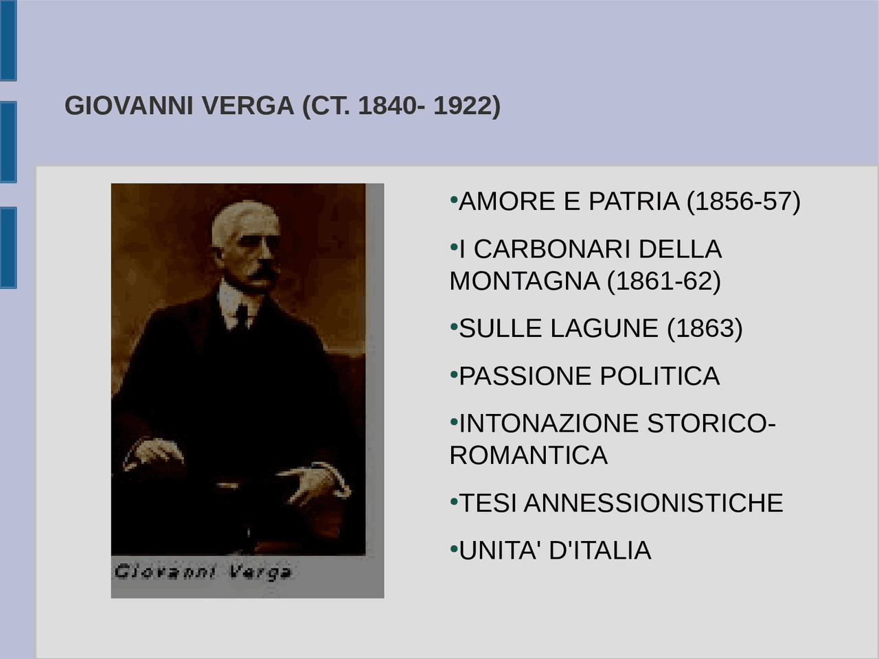 Slide Giovanni Verga Docsity