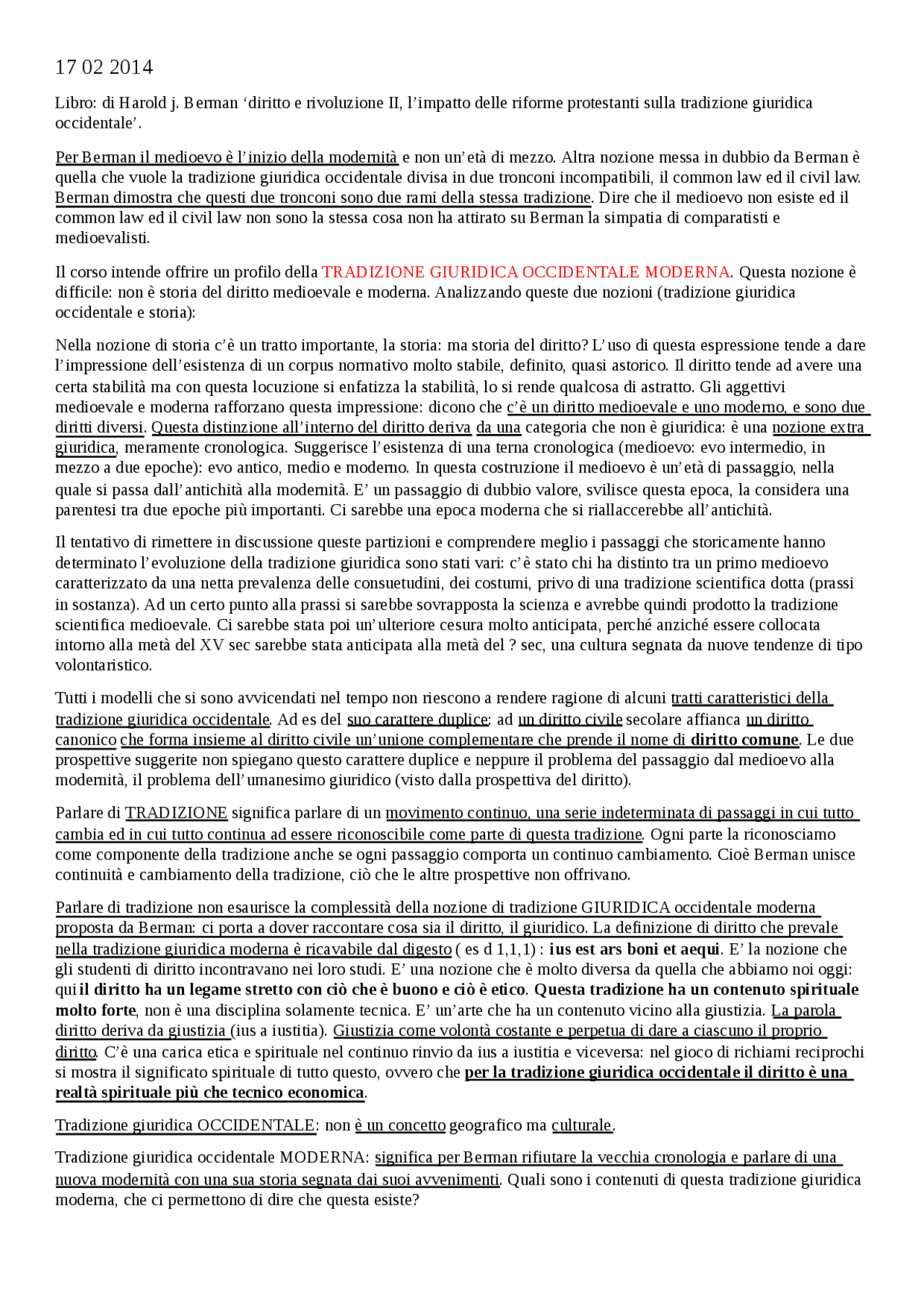 Storia Del Diritto Medioevale E Moderno I Docsity