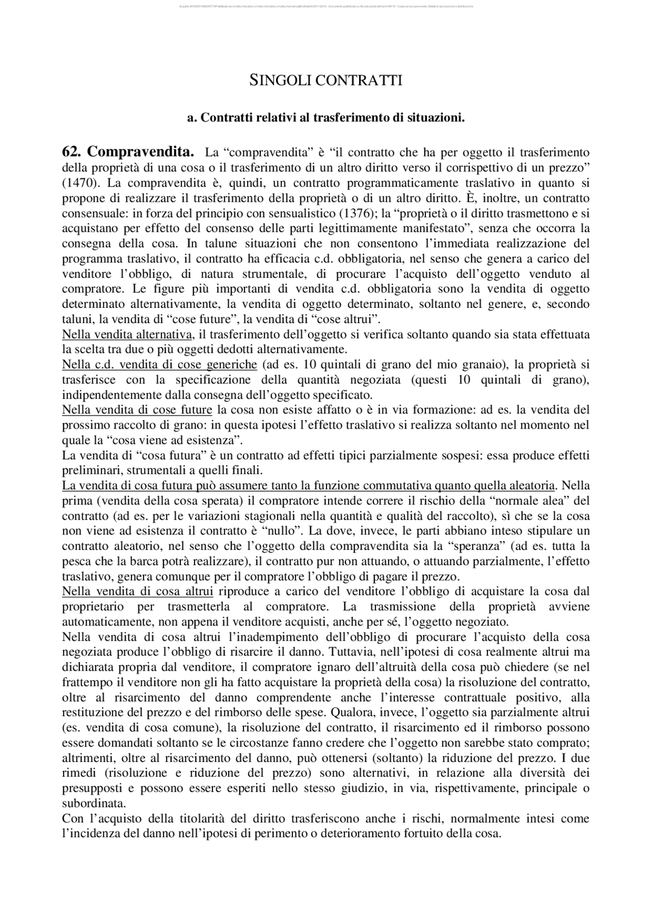 Diritto Privato Perlingieri Manuale Civile Docsity