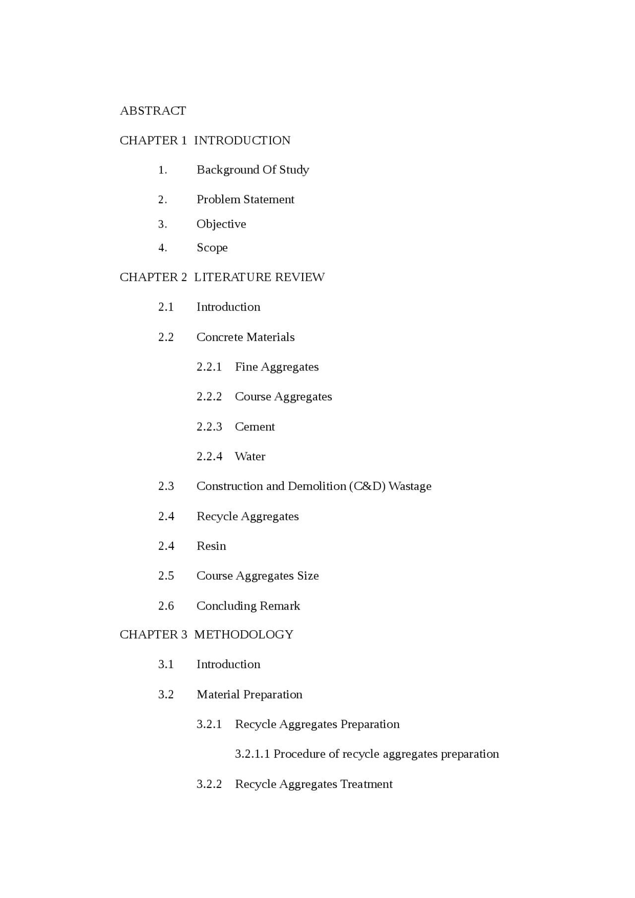 Table Of Content Docsity