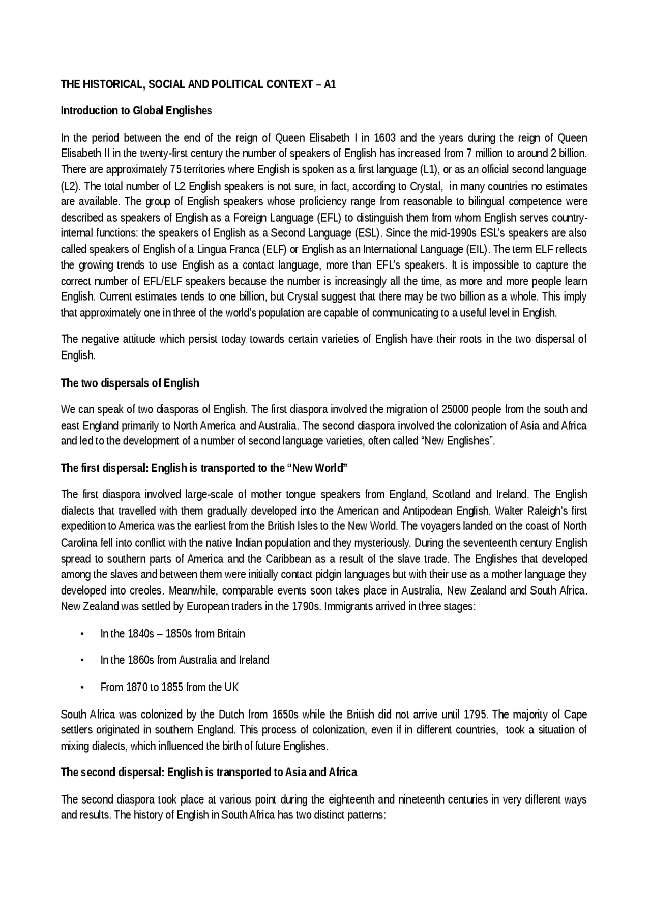 Global Englishes Jjenkins Docsity