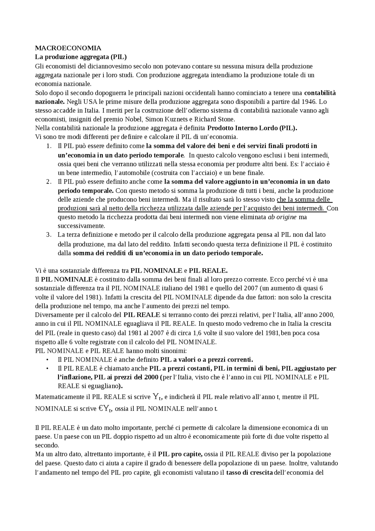Macroeconomia Riassunto Manuale Blanchard Docsity