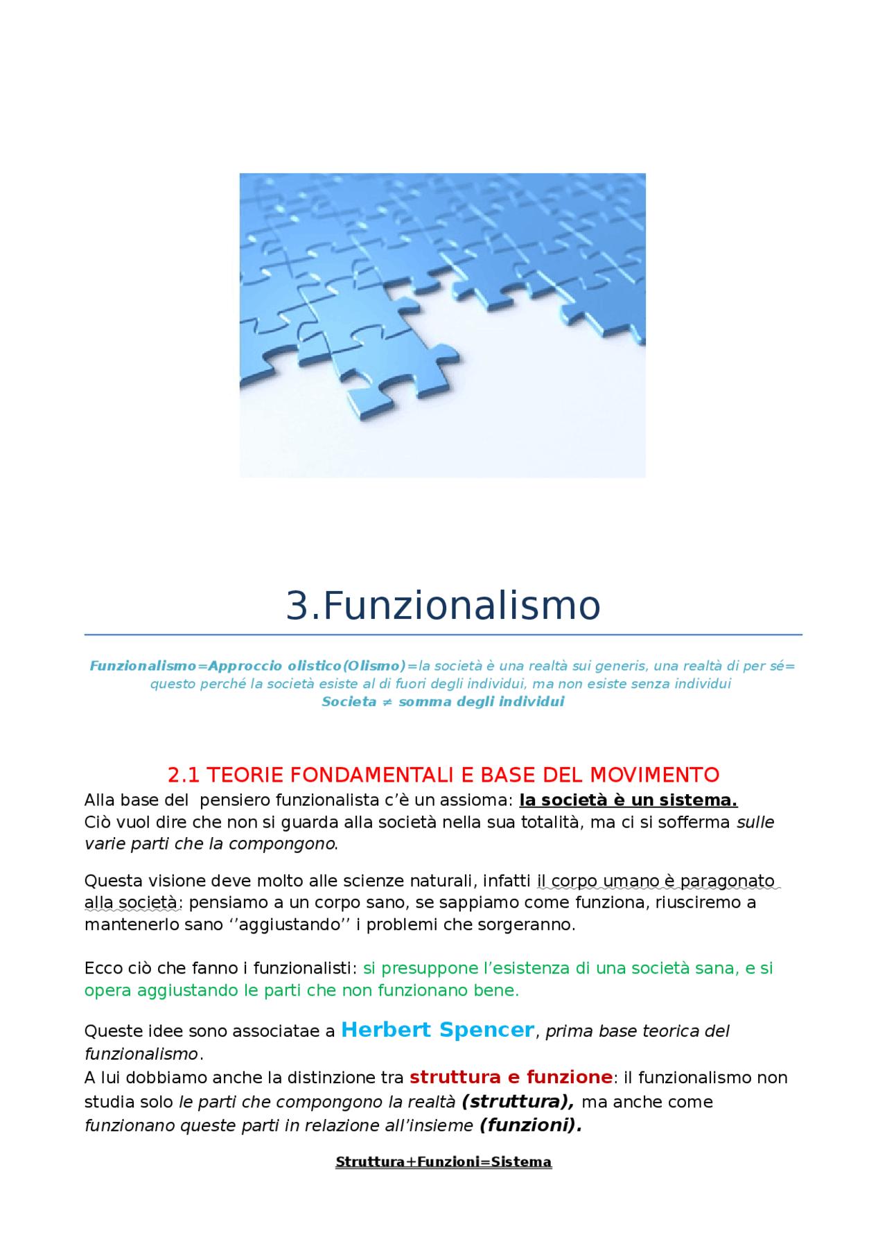 Funzionalismo Sociologia Fondamenti E Teorie Obyrne Docsity