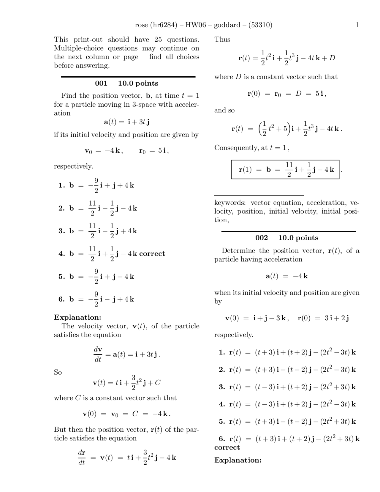 Homework 6 With Solutions Advanced Calculus For Applicants Ii Notes