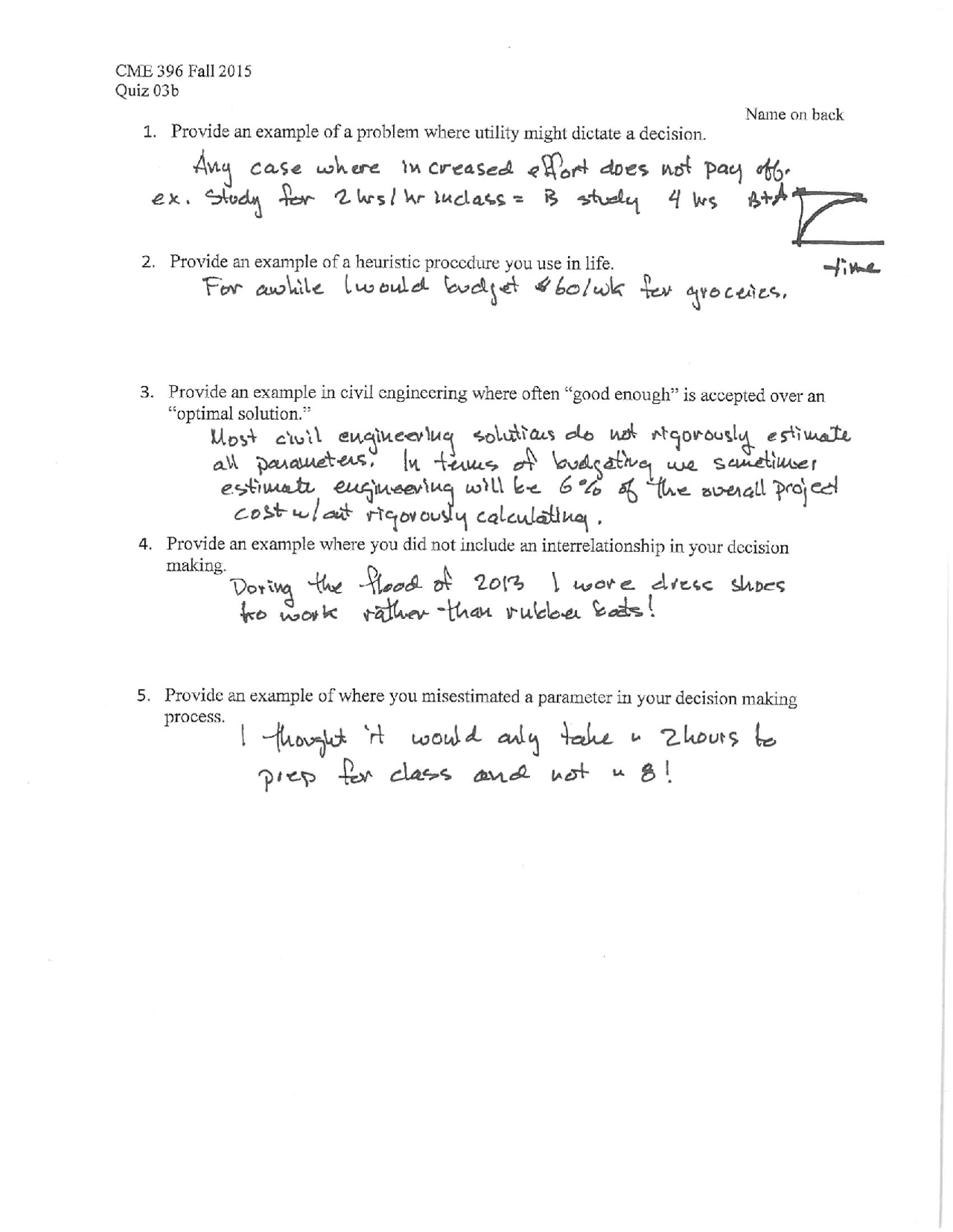 5 Solved Problems On Senior Design I Quiz 3 Cme 396 Docsity