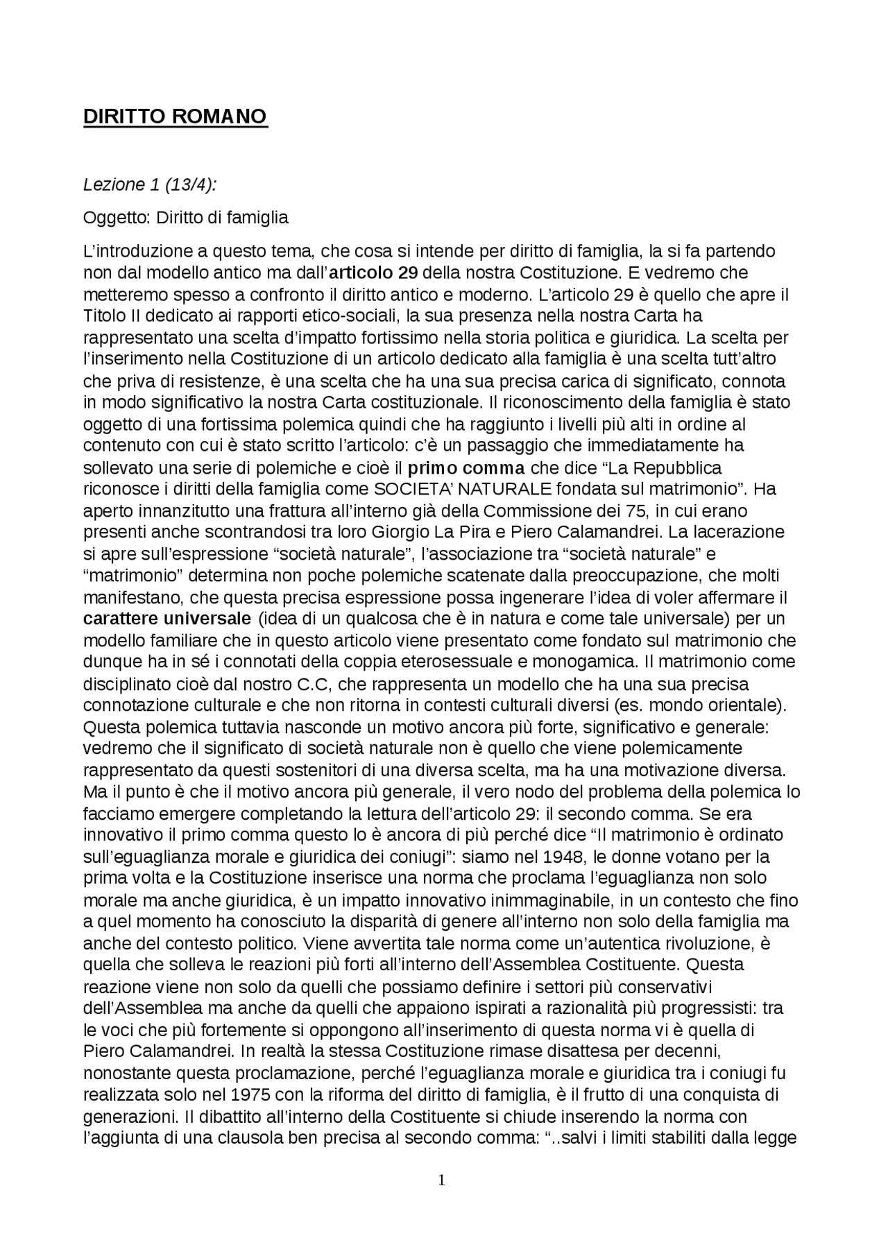 Diritto Romano File Unico Docsity