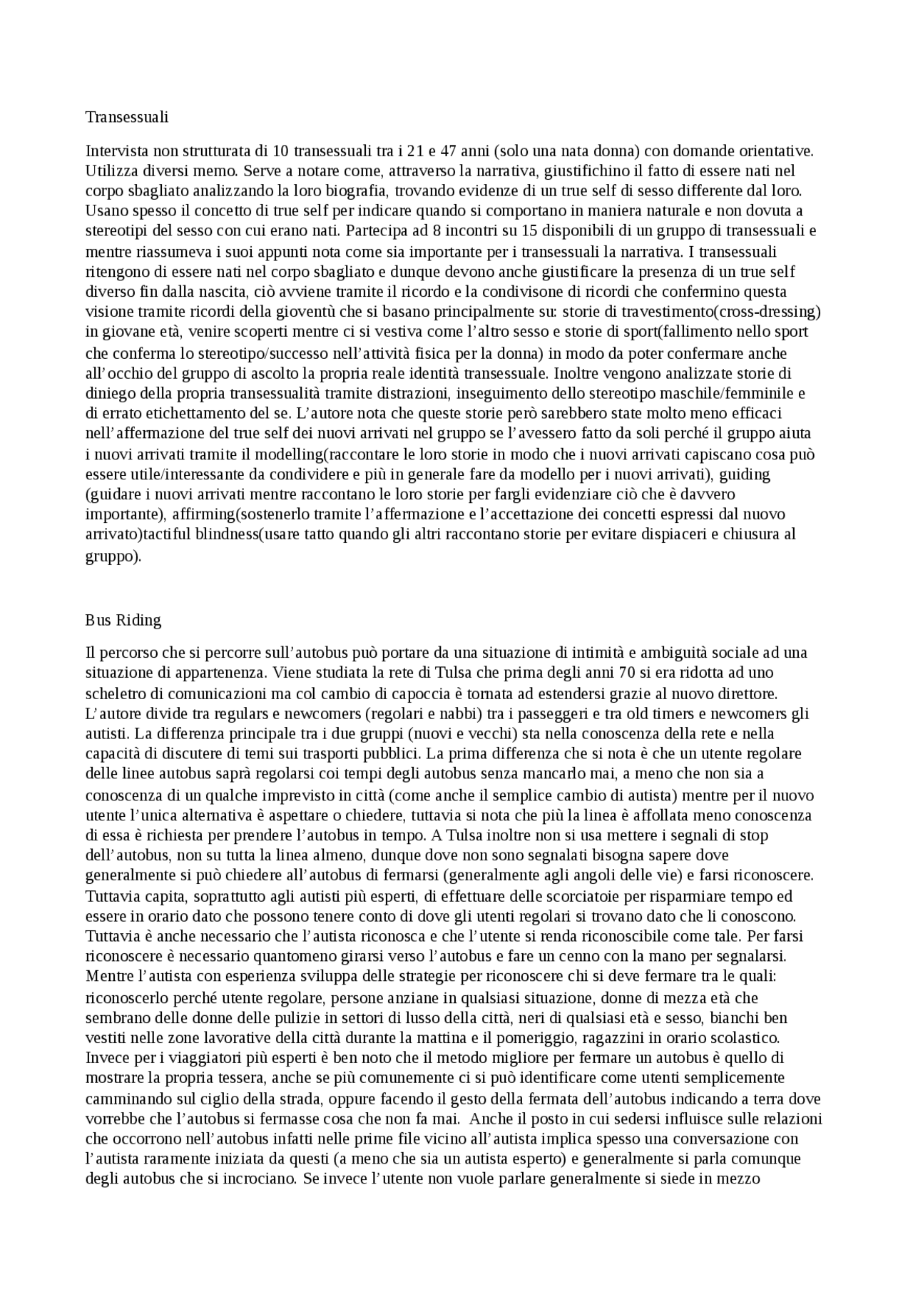 Articoli Metodologie Qualitative Docsity