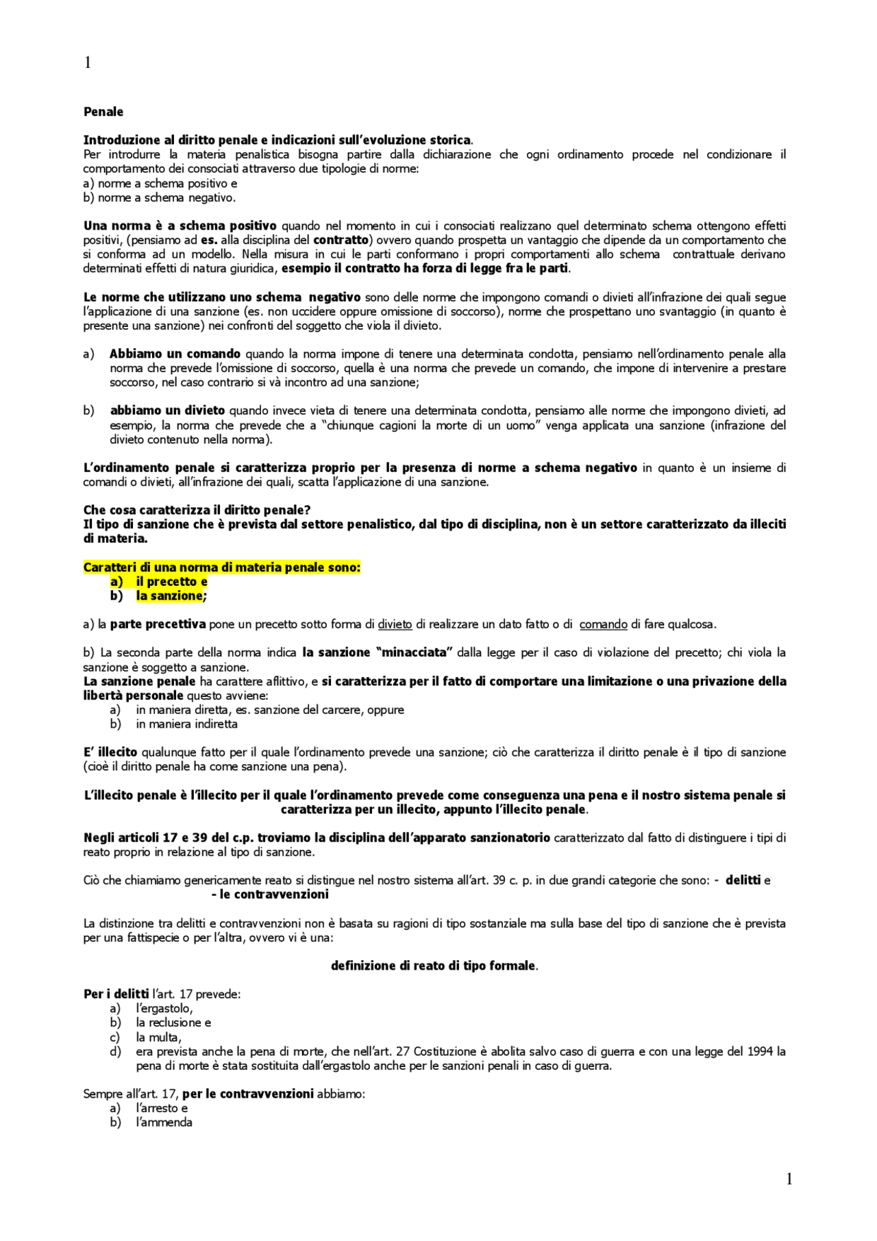 Appunti Completi Diritto Penale Pellissero Docsity