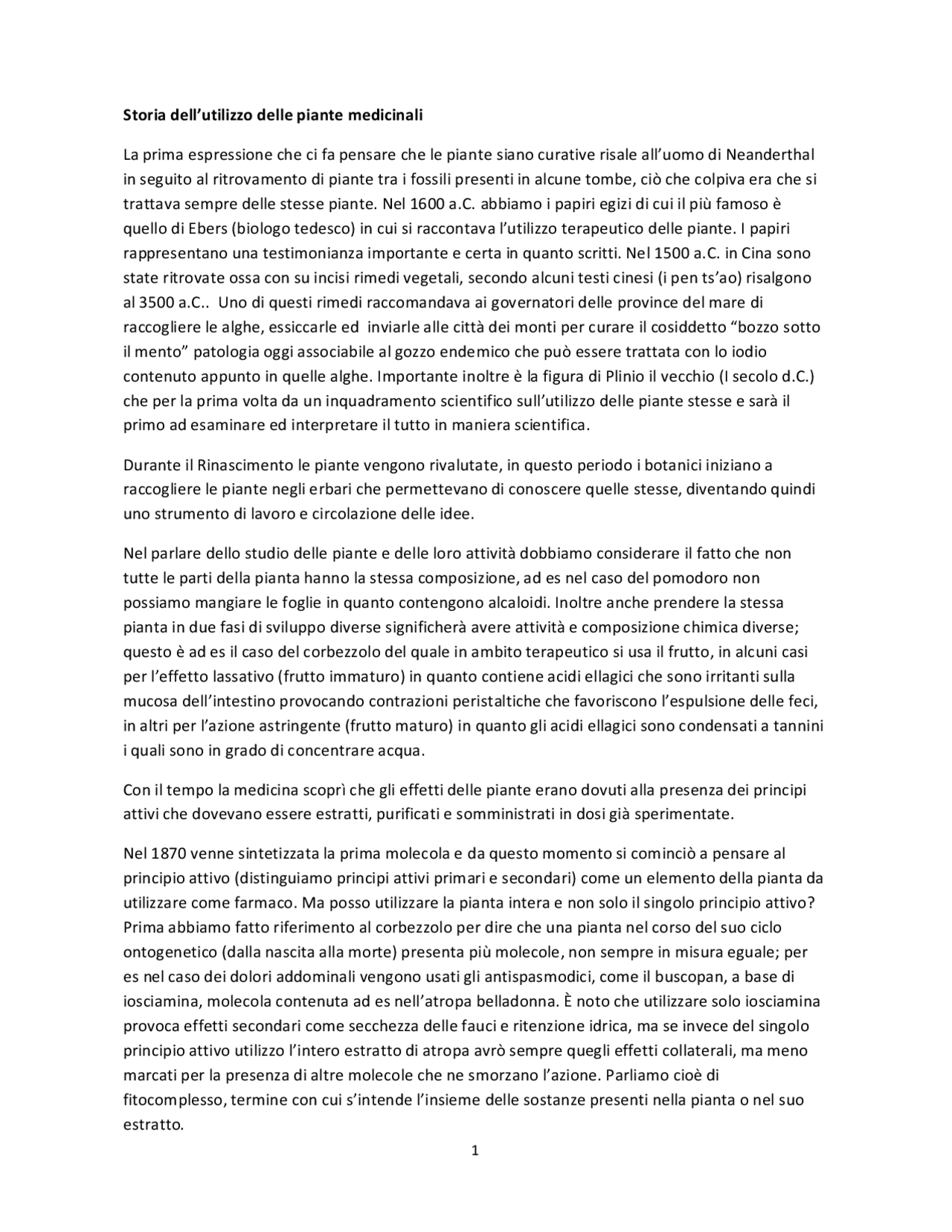 Farmacognosia Docsity