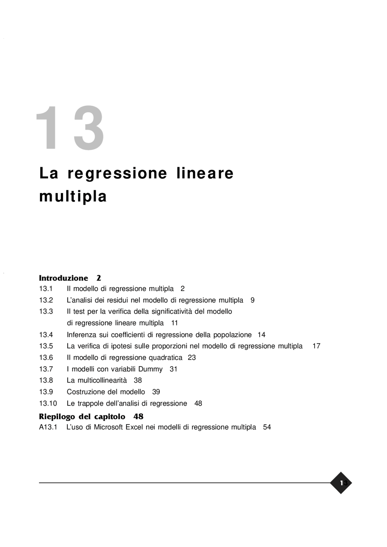 Regressione Lineare Multipla Docsity