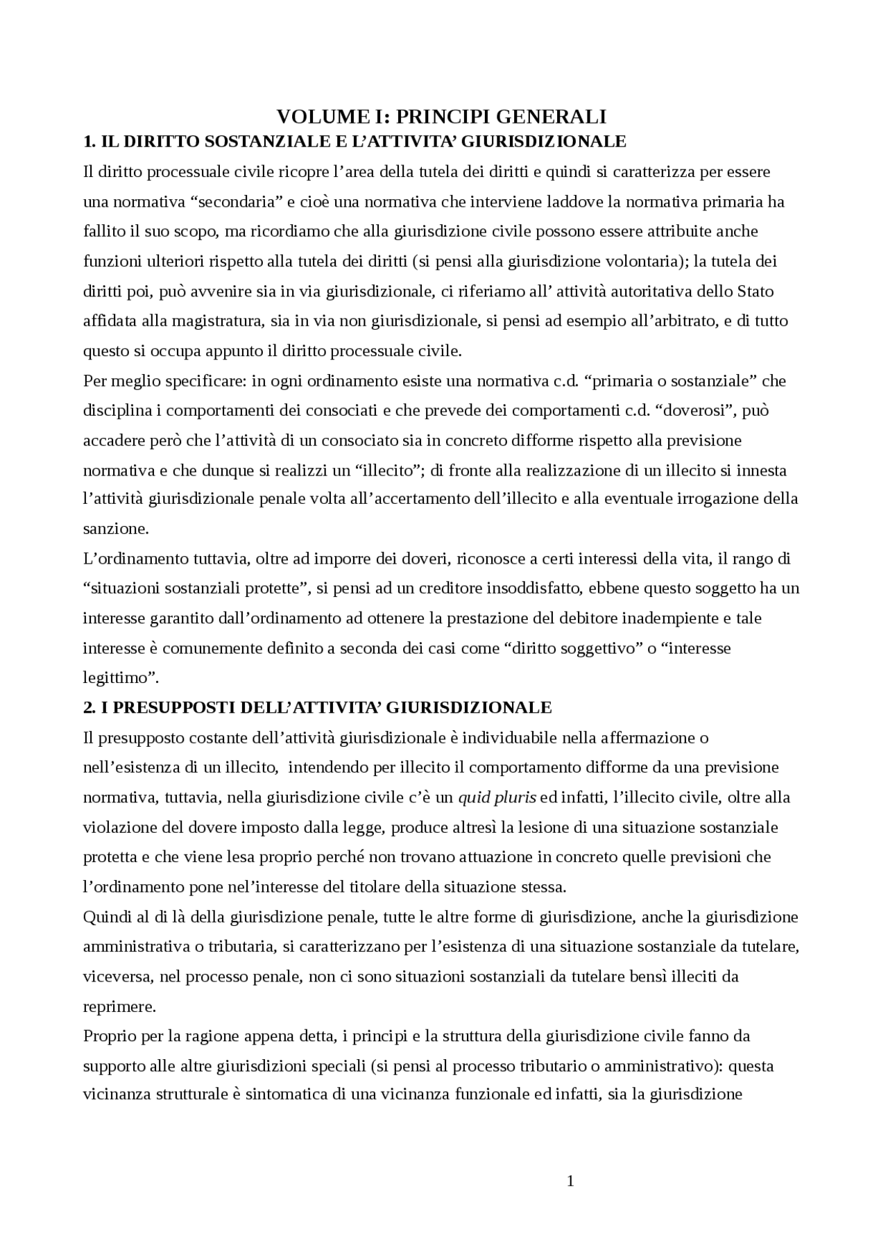 Diritto Processuale Civile Fp Luiso Viii Edizione Docsity