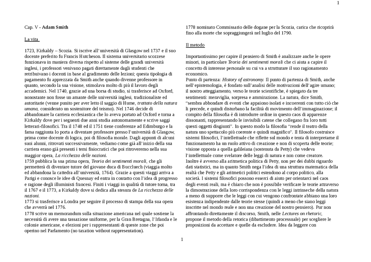 Alessandro Roncaglia La Ricchezze Delle Idee Docsity