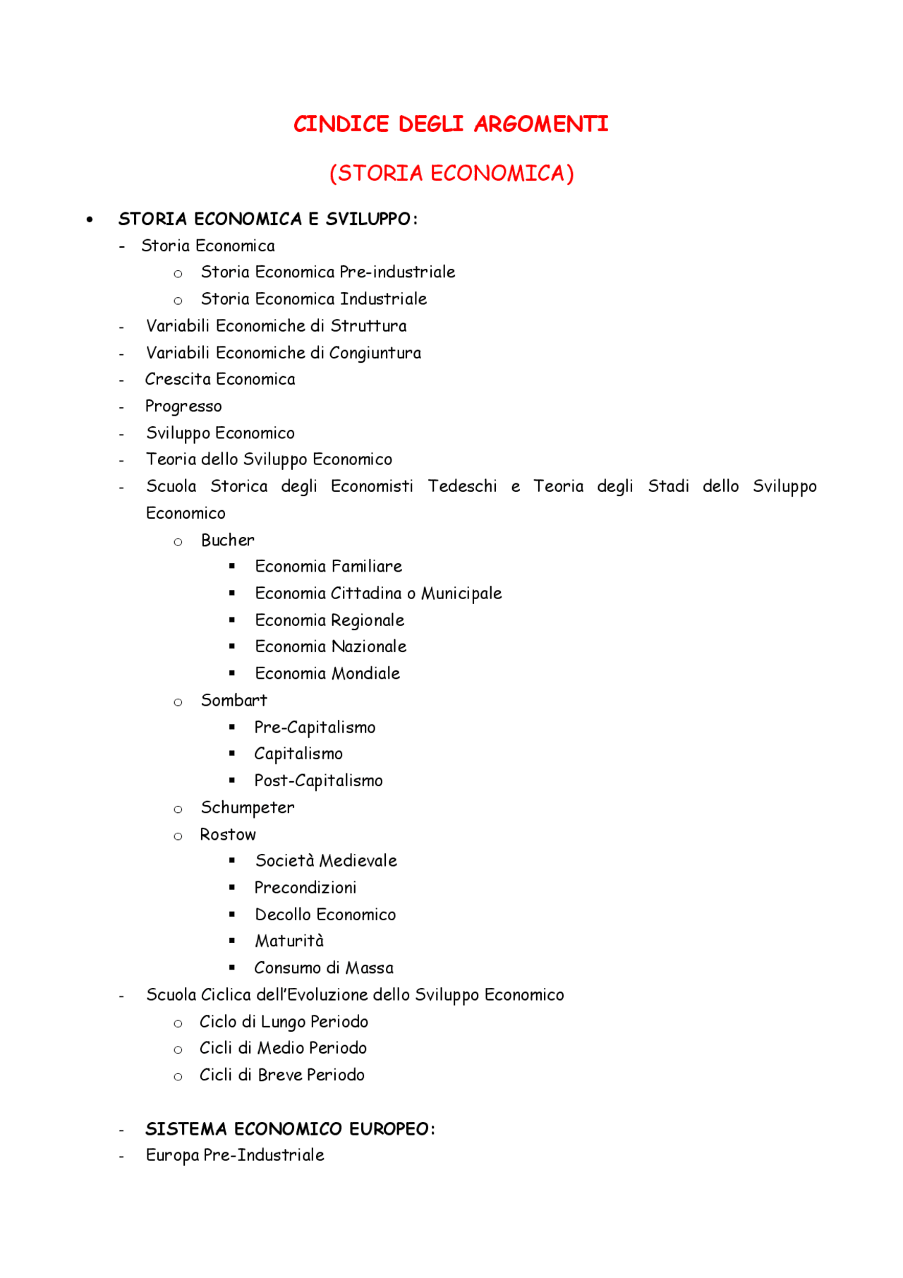 Appunti Completi Storia Economica Docsity