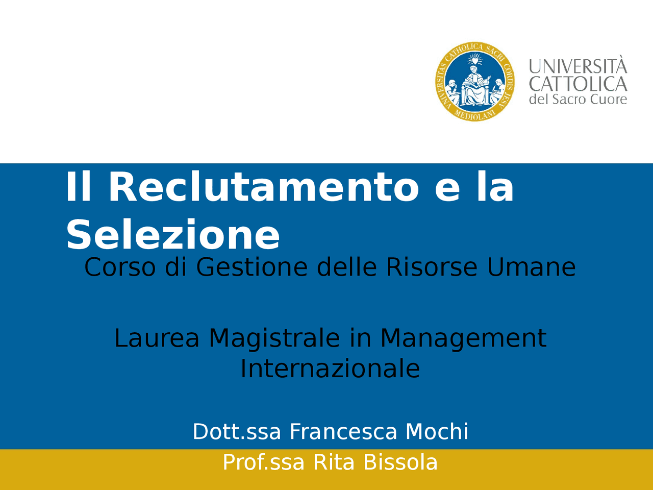 Reclutamento E Selezione Docsity