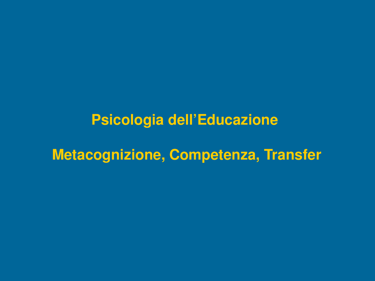 Metacognizione Docsity