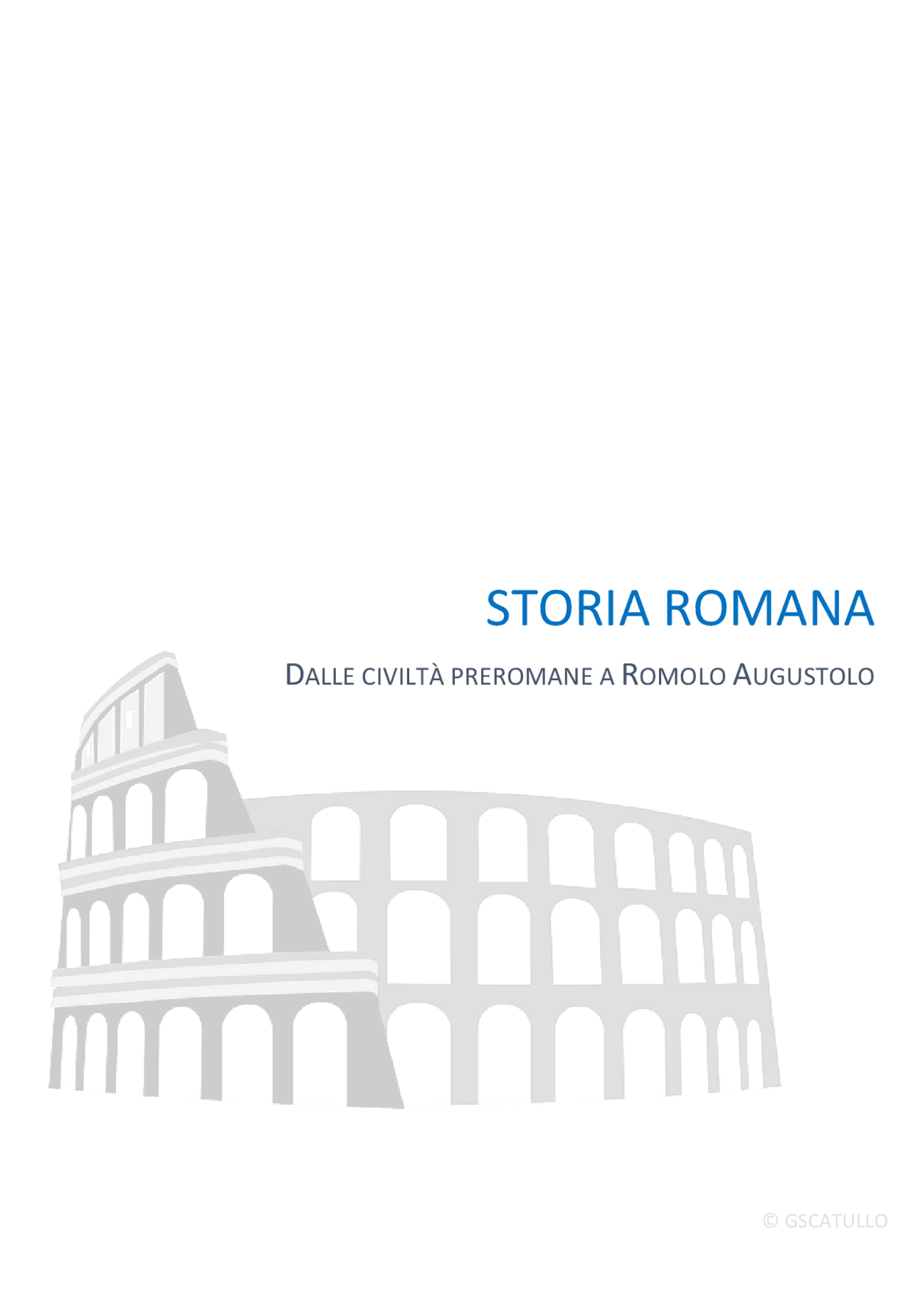 Storia romana | Résumés de Histoire | Docsity