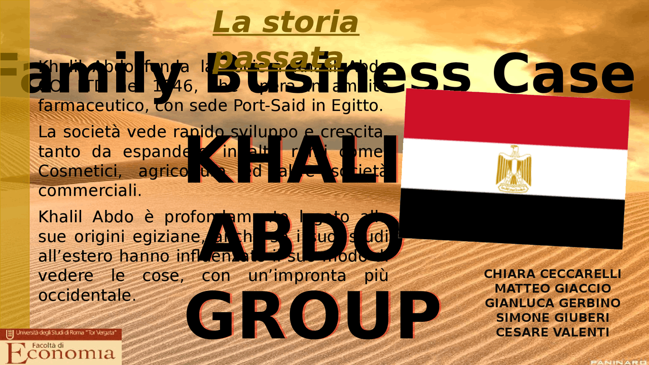 Khalil abdo group - Docsity