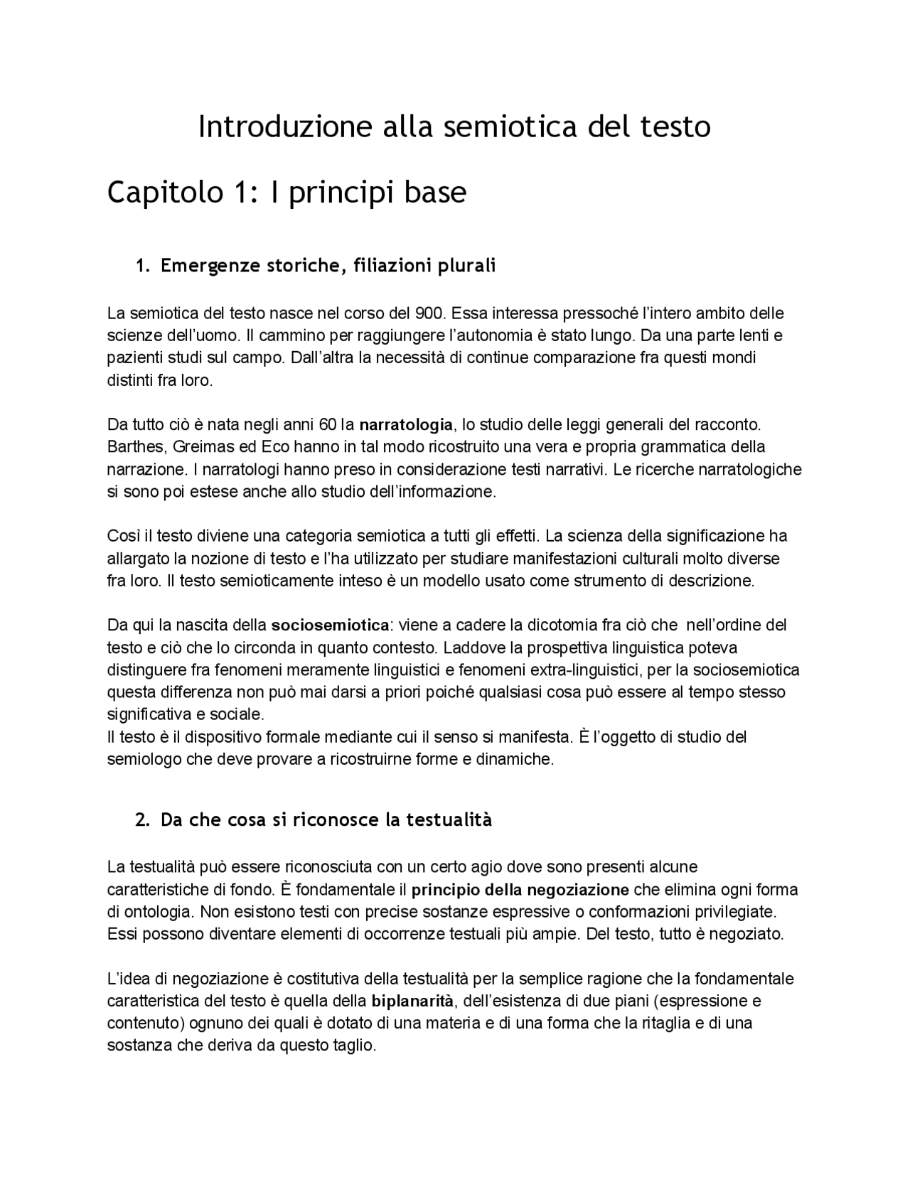 Introduzione Alla Semiotica Del Testo Marrone Gianfranco Docsity