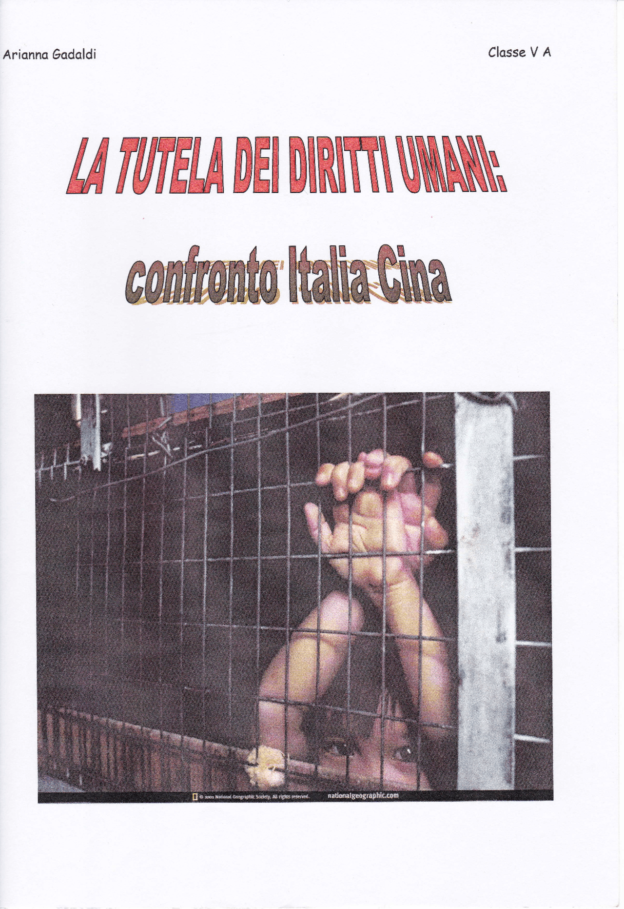 Tesina Di Maturità Sulla Tutela Dei Diritti Umani Docsity