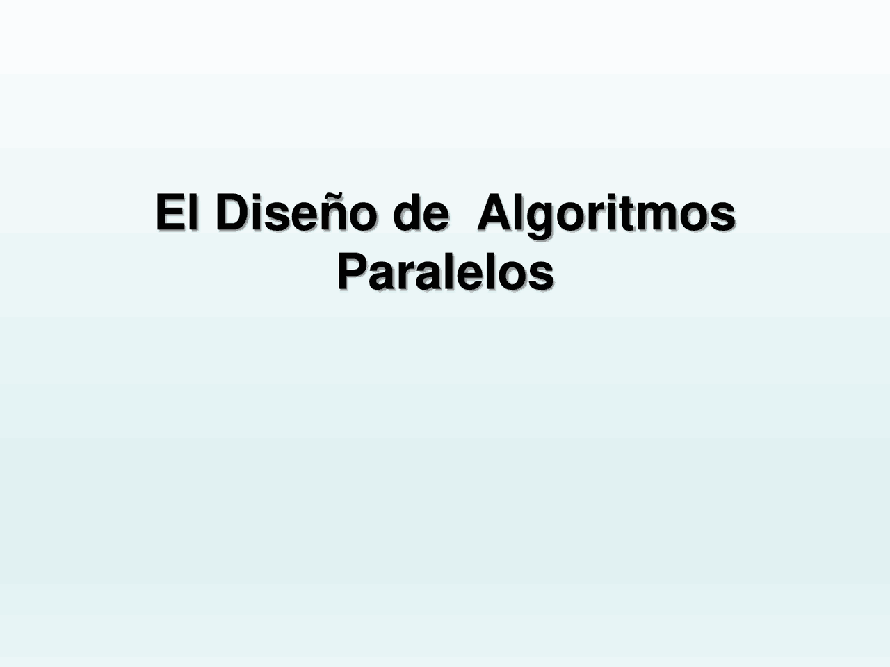 Apuntes Sobre Los Algoritmos Paralelos Docsity