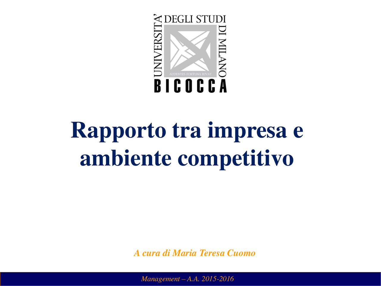 Cap 1 Unimib Docsity
