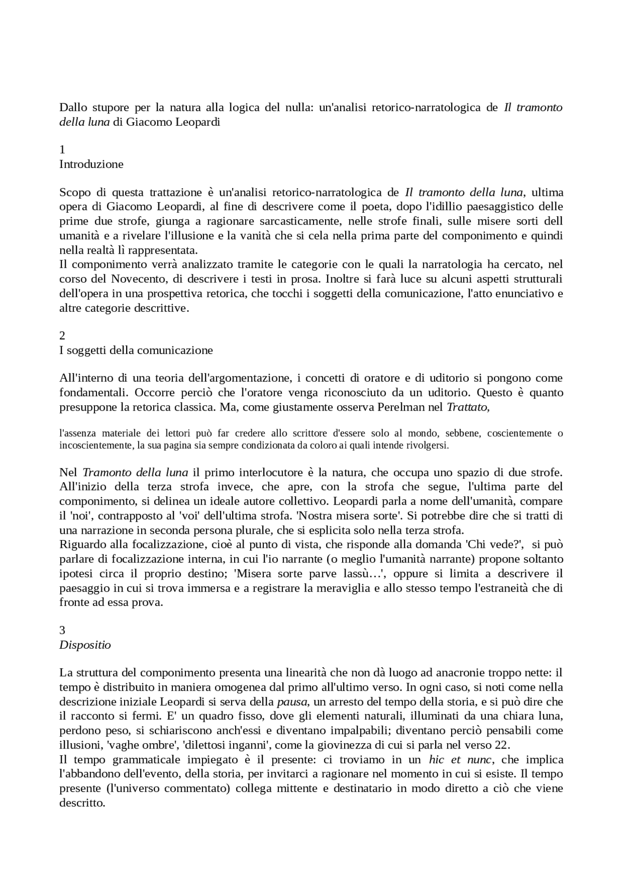 Leopardi Docsity