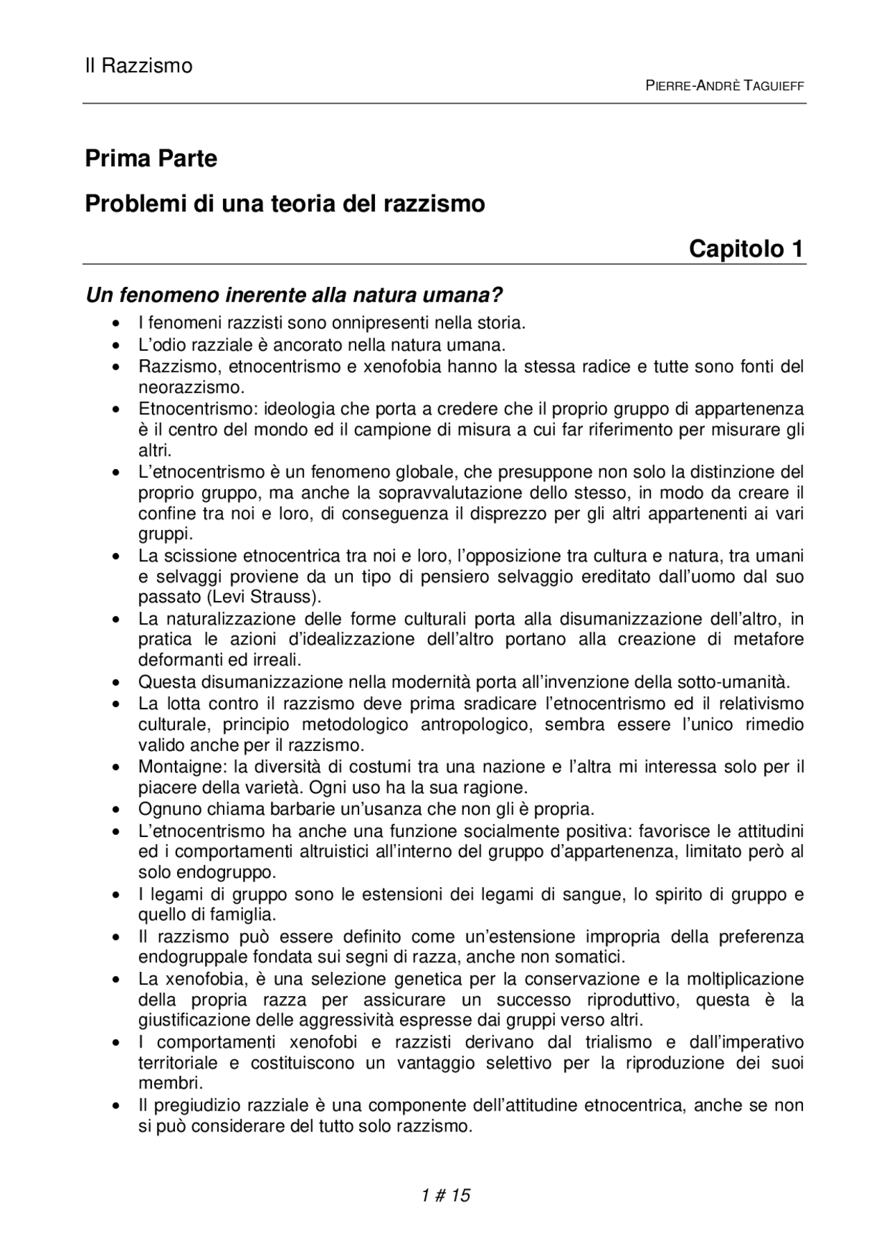 Il Razzismo Docsity