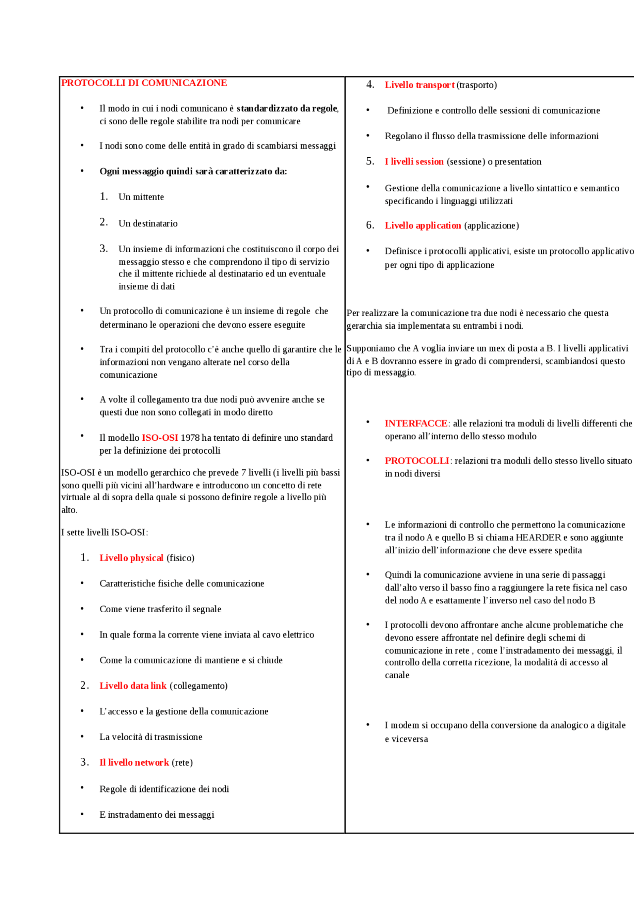 Protocolli Di Comunicazione Docsity