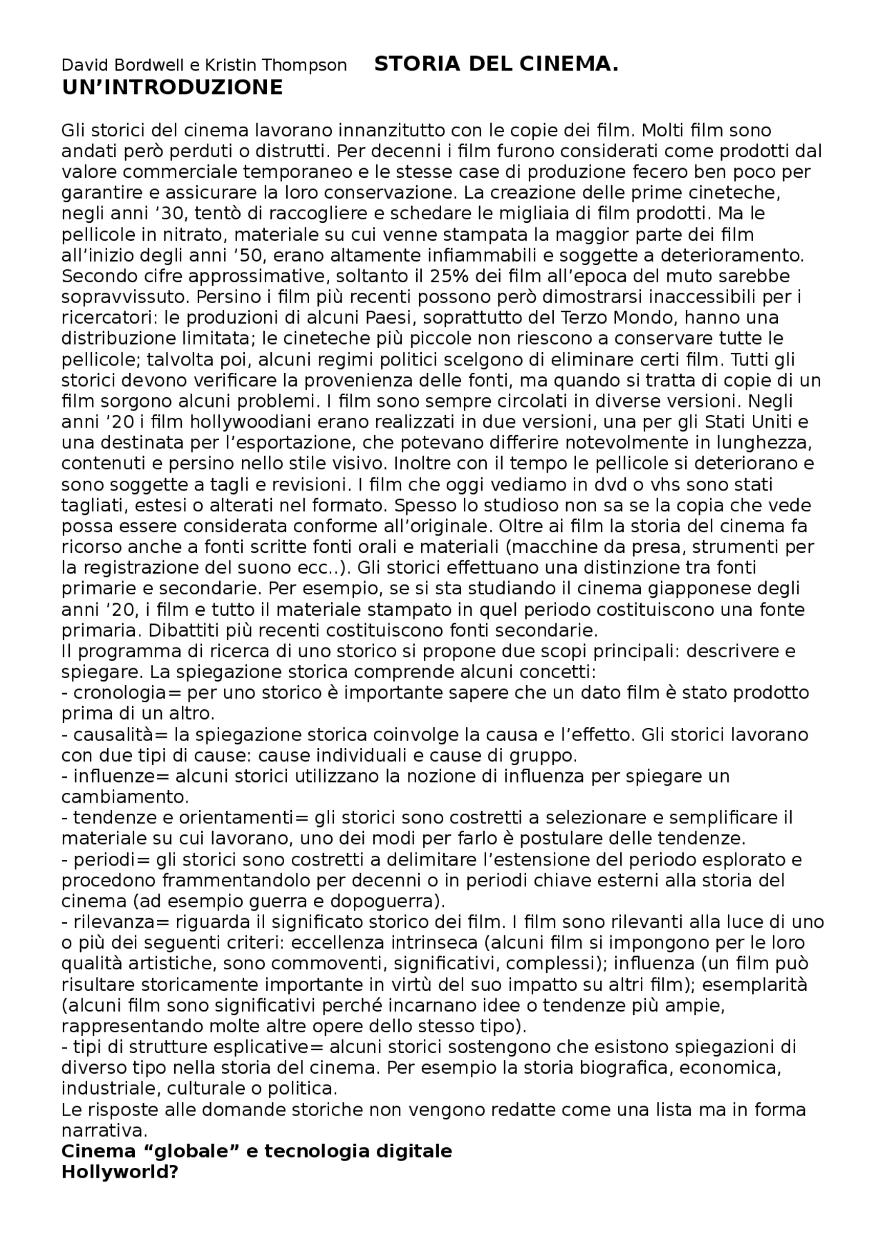 Cinema Parte 1 Docsity