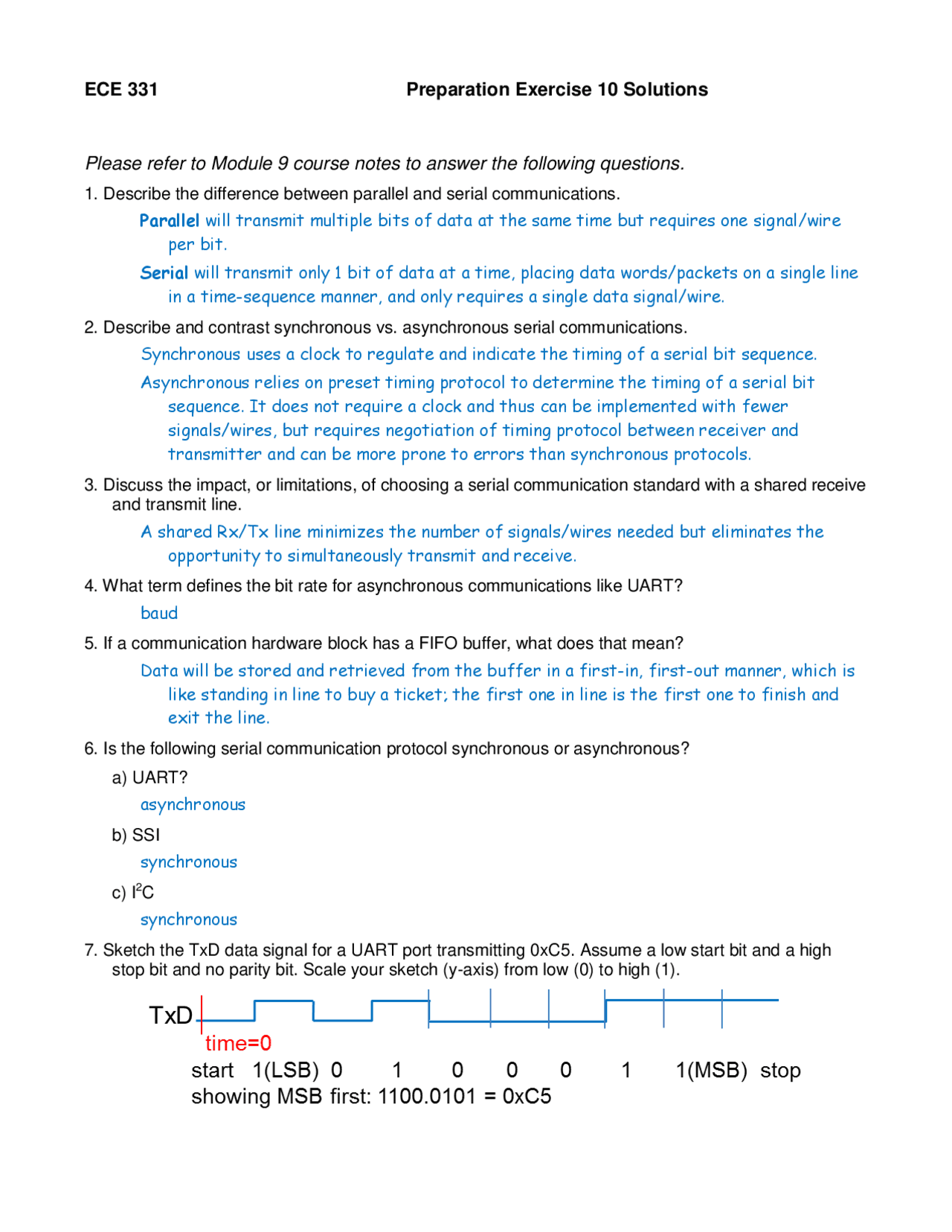 Preparation Exercise 10 Solutions Microprocessors And Digital System