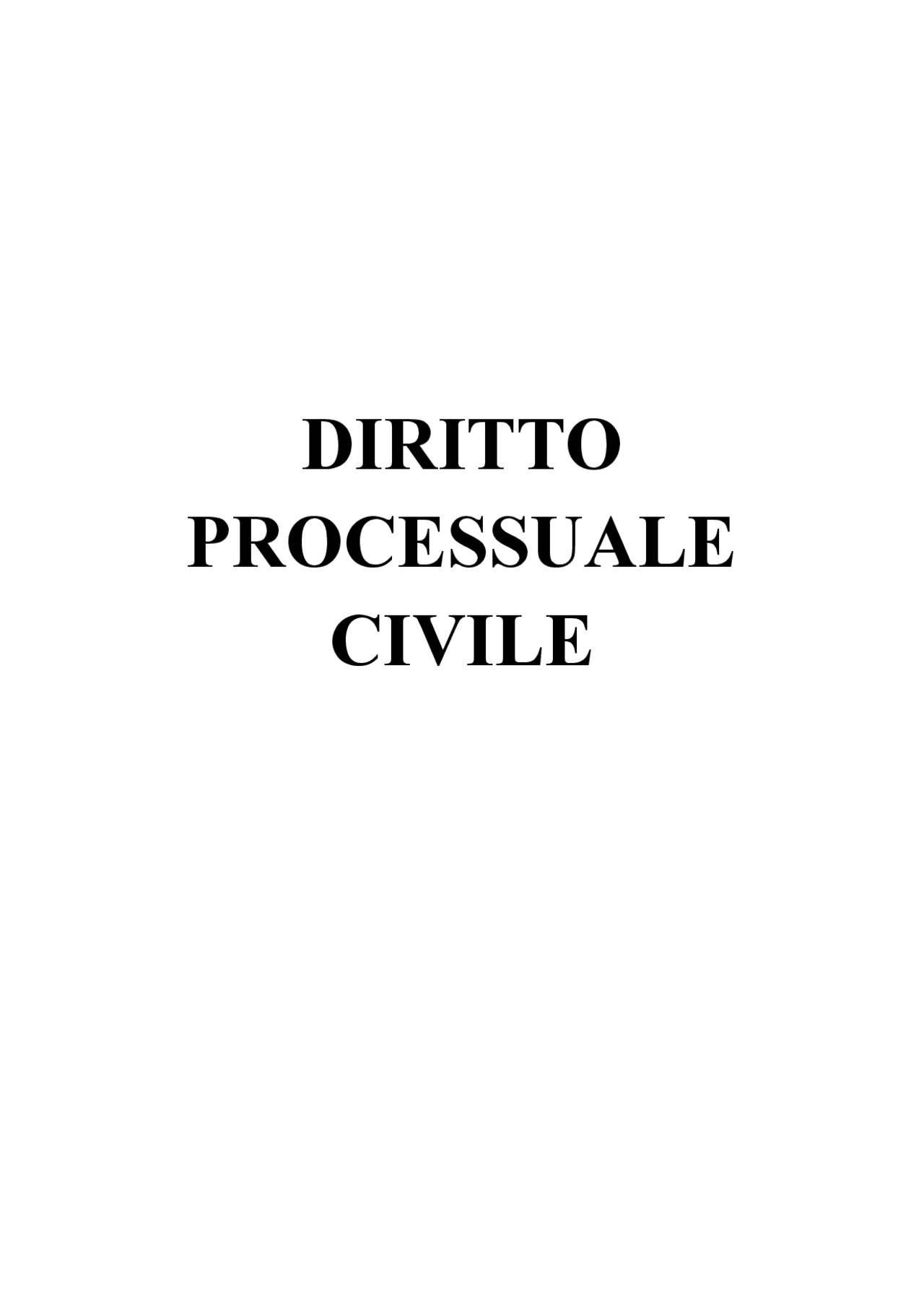 Diritto Processuale Civile Principi Docsity