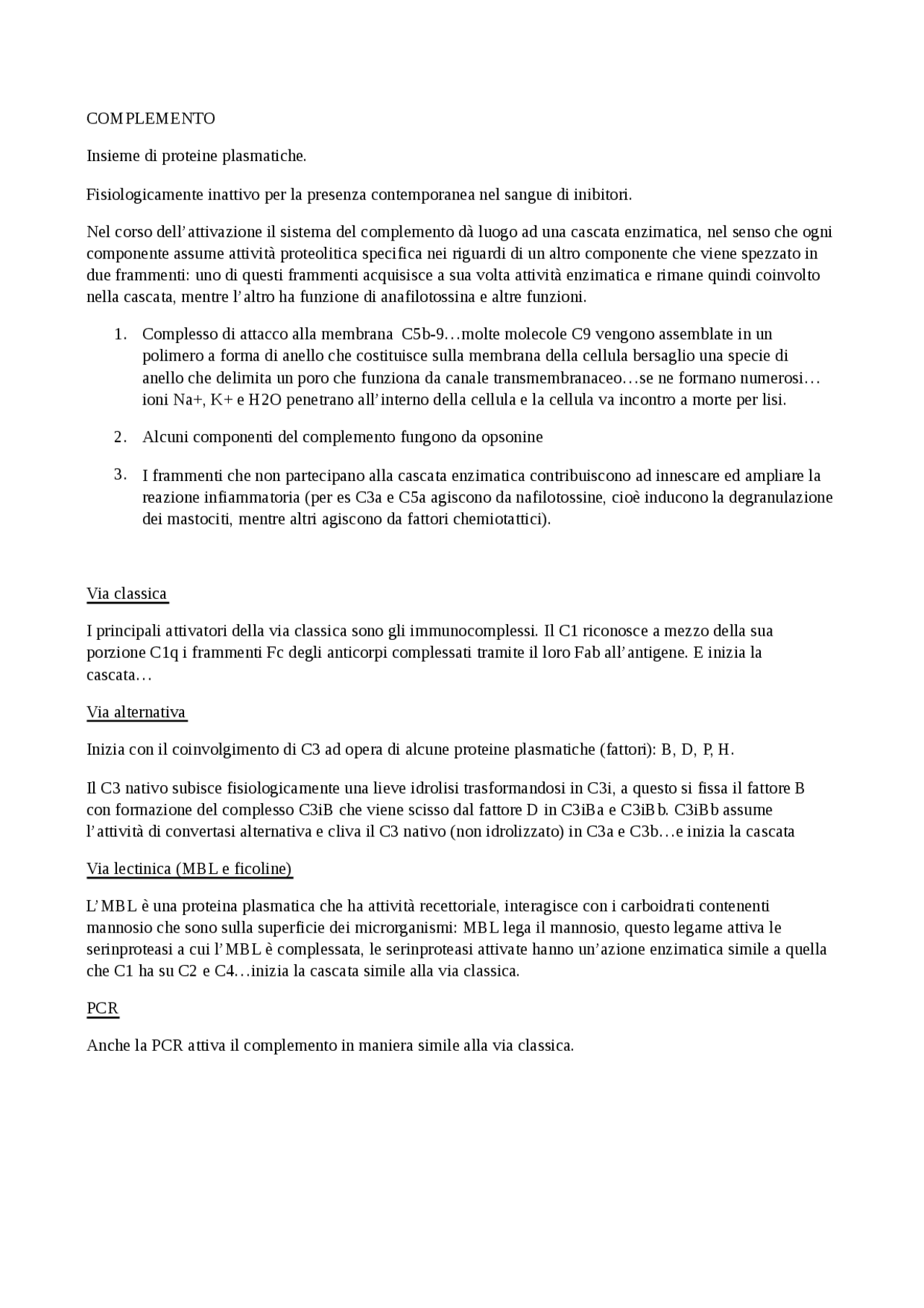 Complemento - Docsity