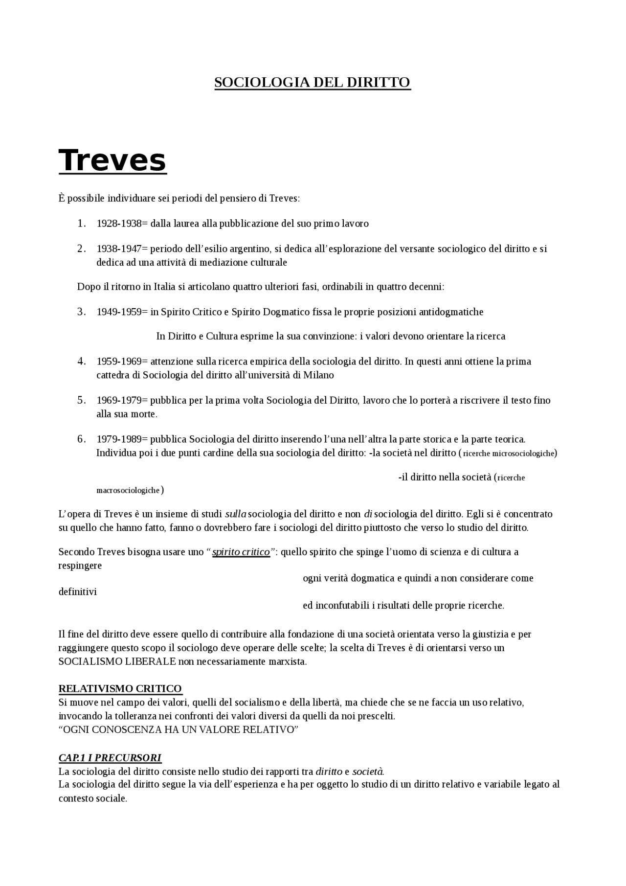 Sociologia Del Diritto Docsity
