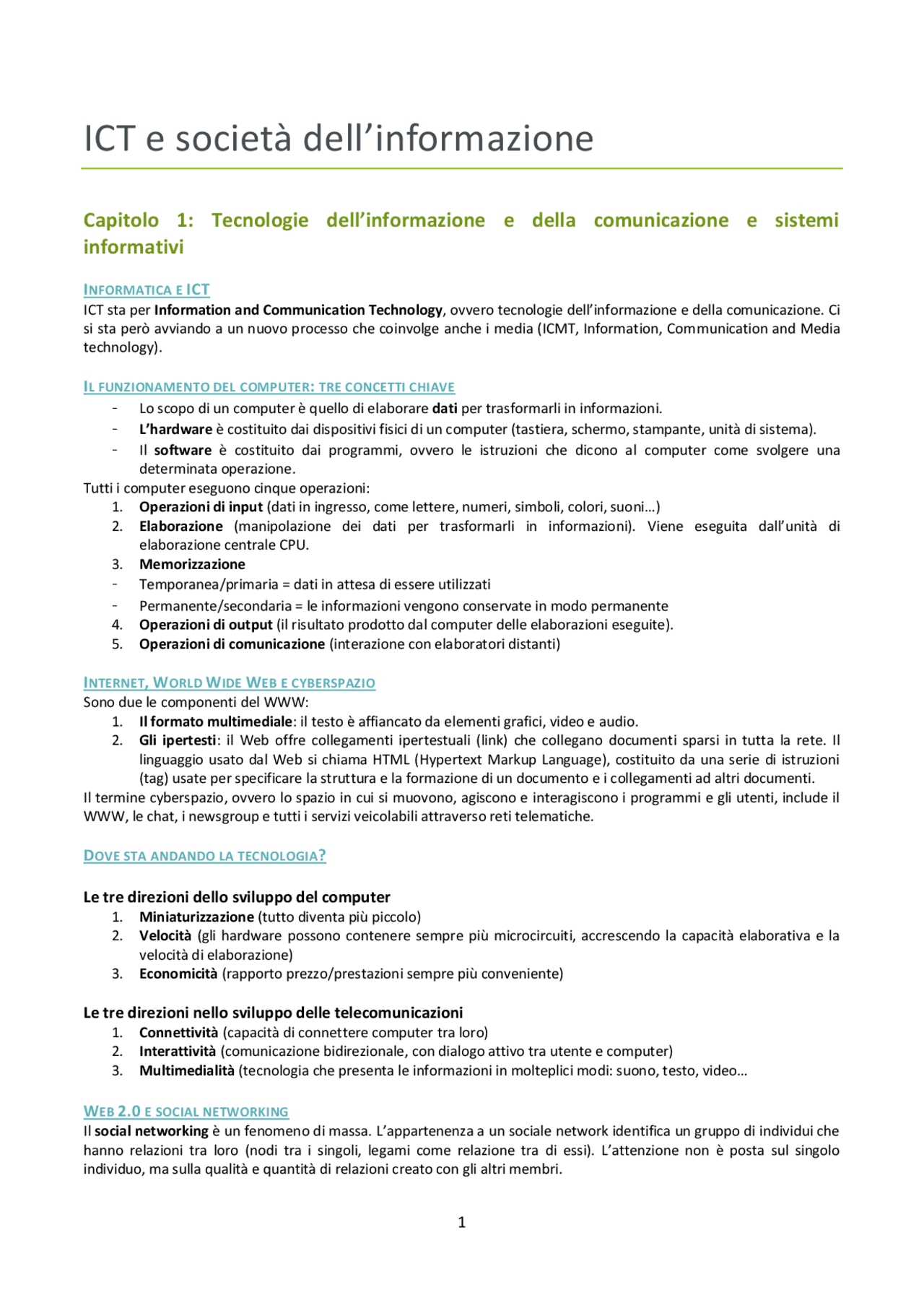 Ict E Società Dellinformazione Mcgraw Hill Docsity
