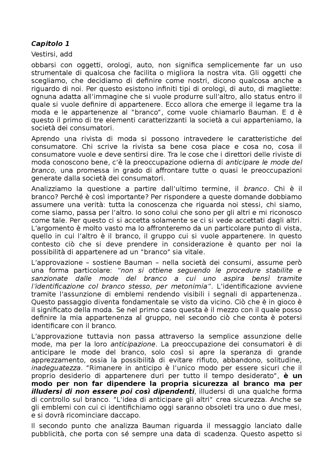 Homo Consumens Docsity