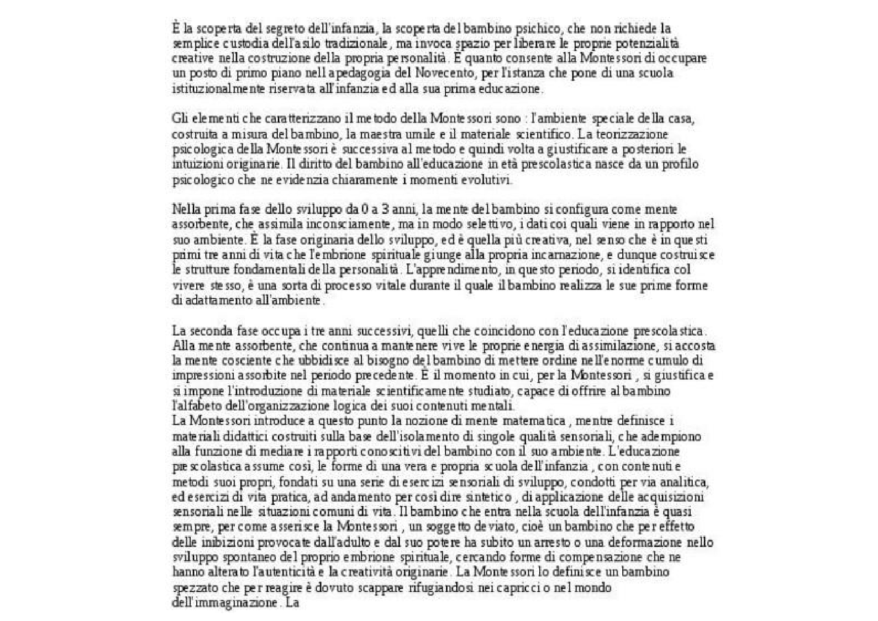 Montessori Docsity